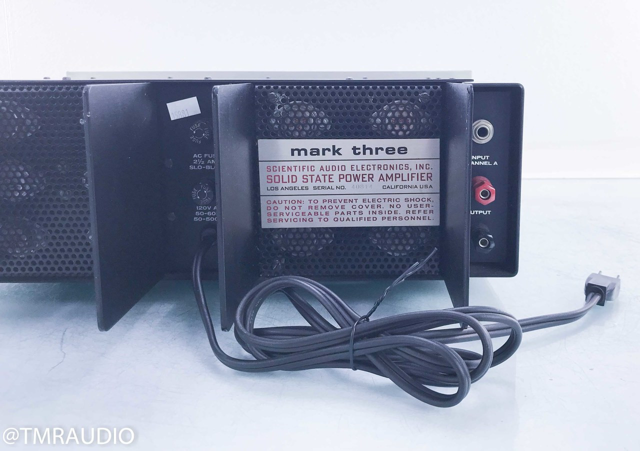 SAE Mark Three Vintage Stereo Power Amplifier