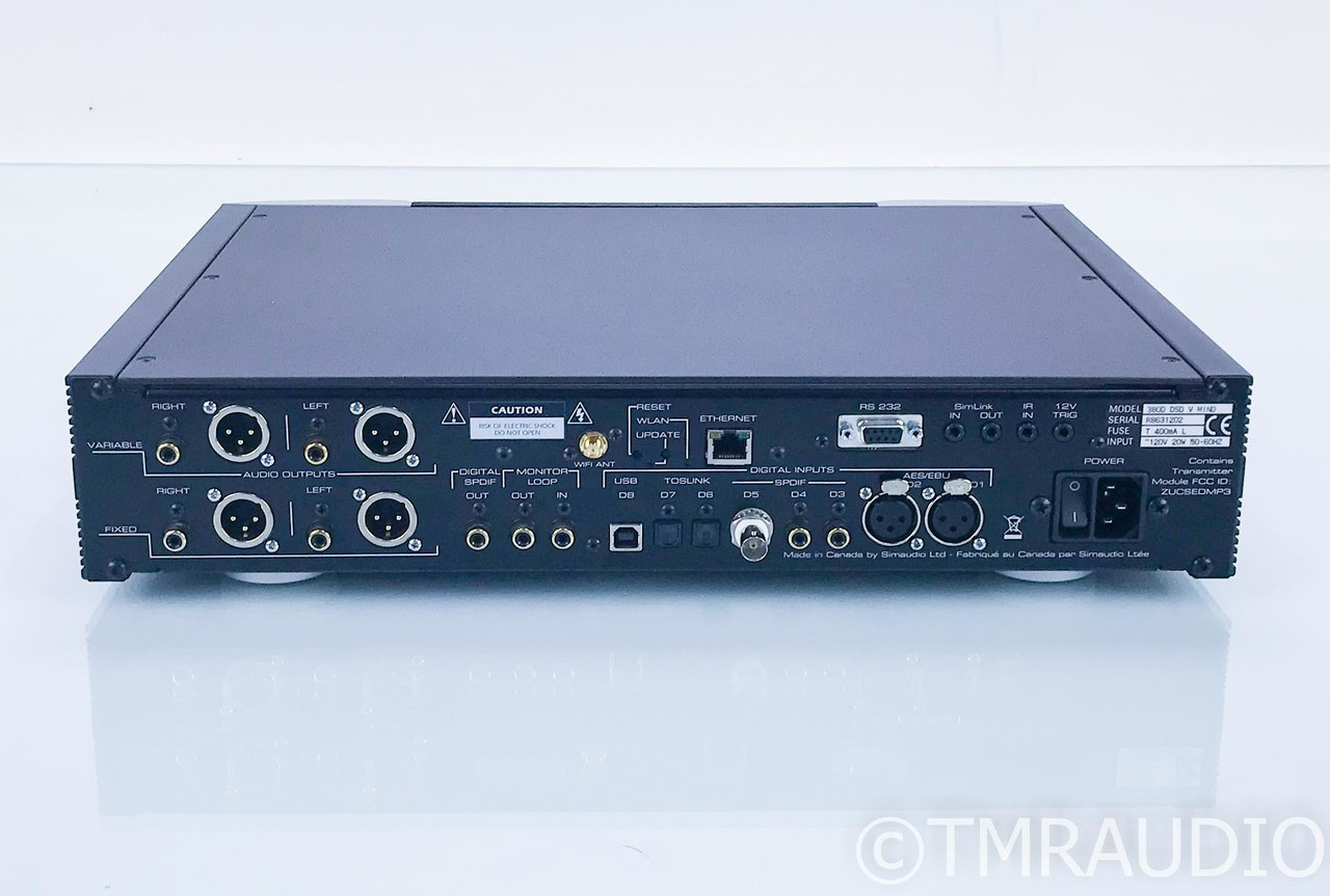 SimAudio Moon 380D DAC; D/A Converter; Network; Wifi - The Music Room