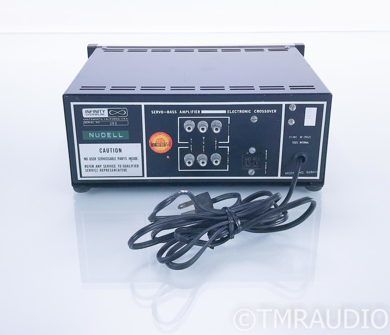 Infinity Servo Statik I Vintage Servo Bass Amplifier; AS-IS (No Sound ...