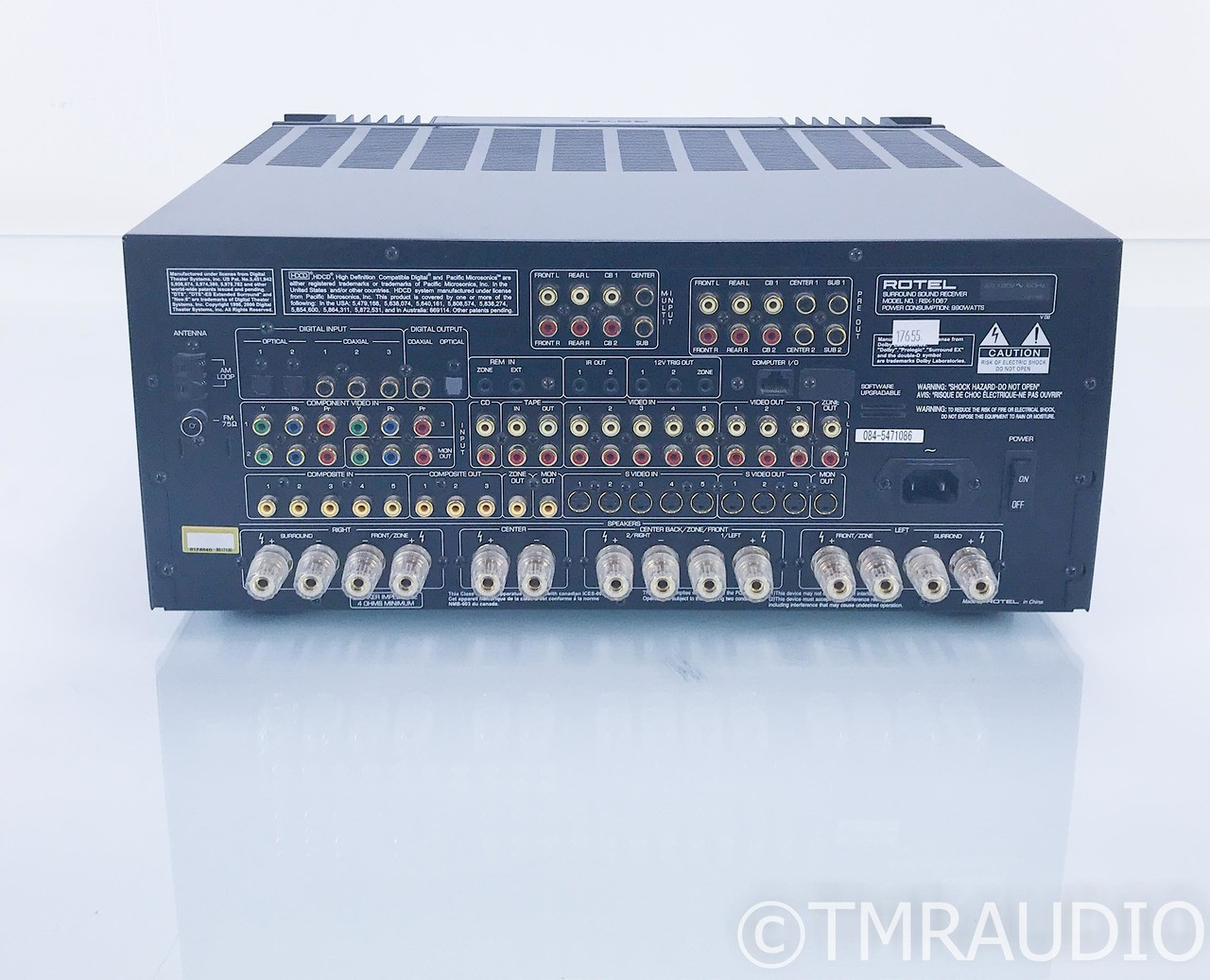 Rotel RSX-1067 7.2 Channel Home Theater Receiver; AS-IS (Intermittent ...