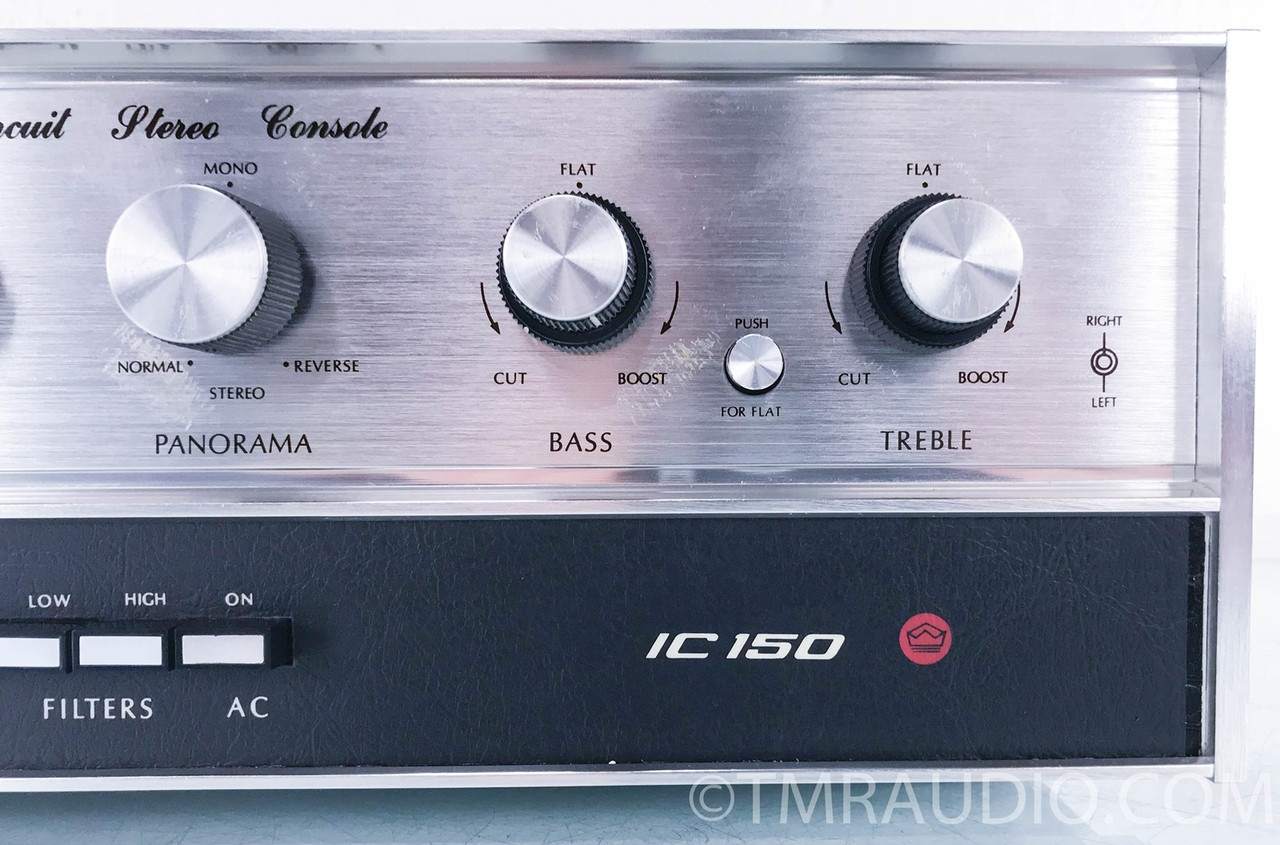 Crown IC 150 Integrated Circuit Stereo Console / Preamplifier (AS-IS ...