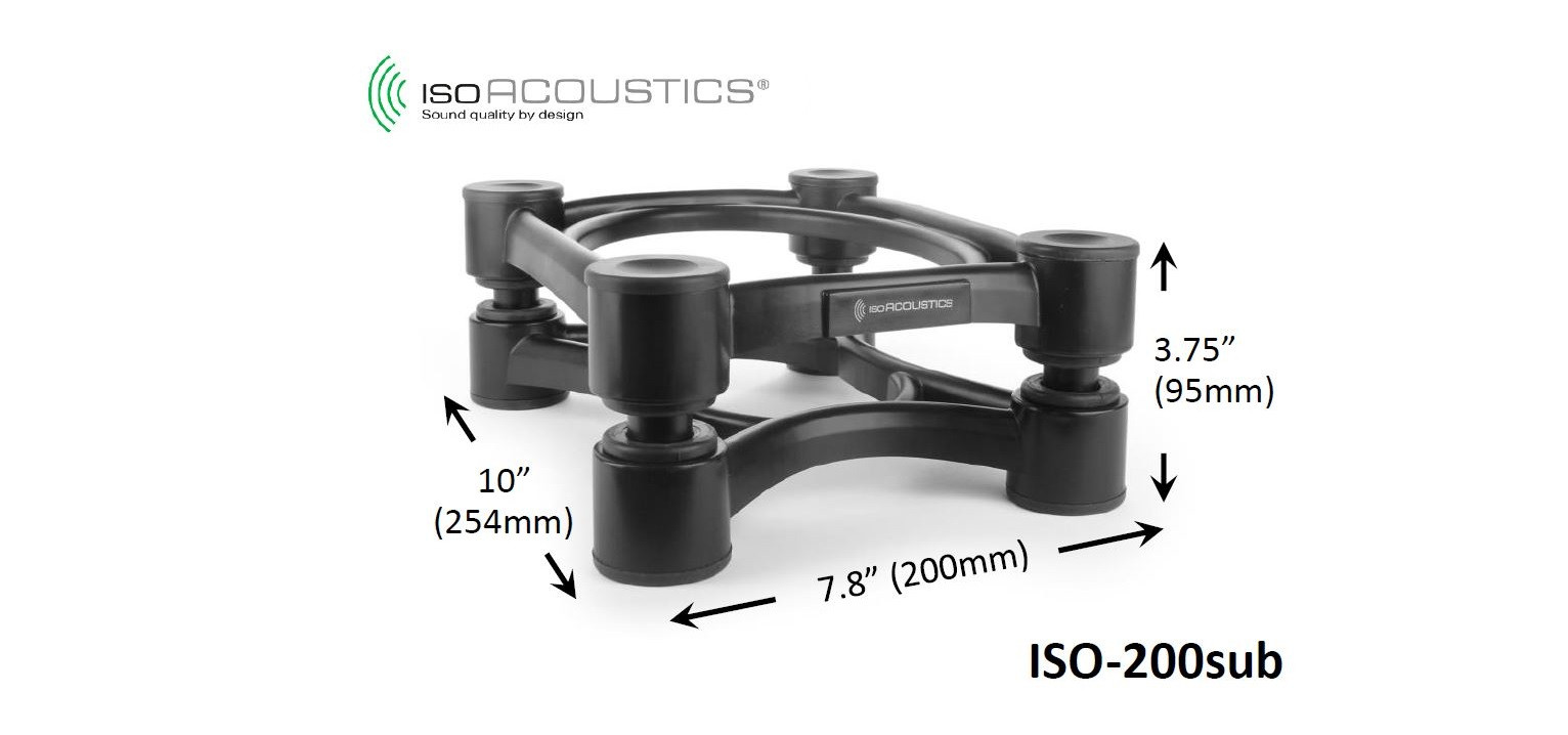 IsoAcoustics ISO-200Sub Isolation Stand; ISO-200 Sub - The Music Room