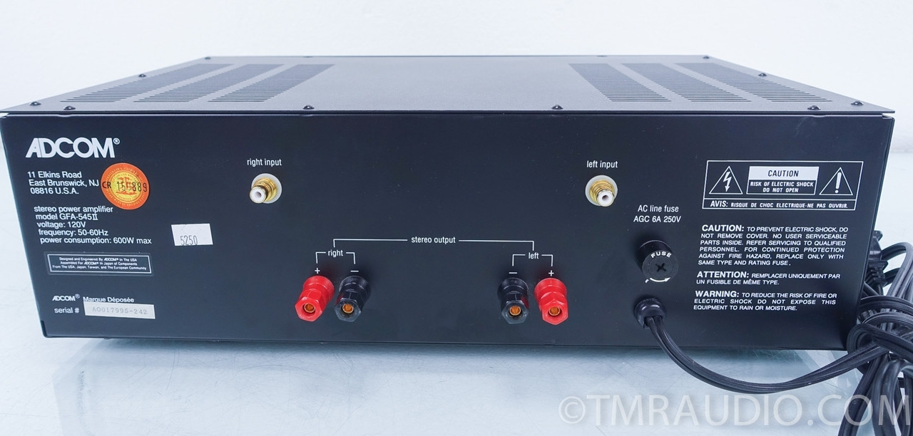 Adcom GFA-545 II Stereo Power Amplifier (SOLD) - The Music Room