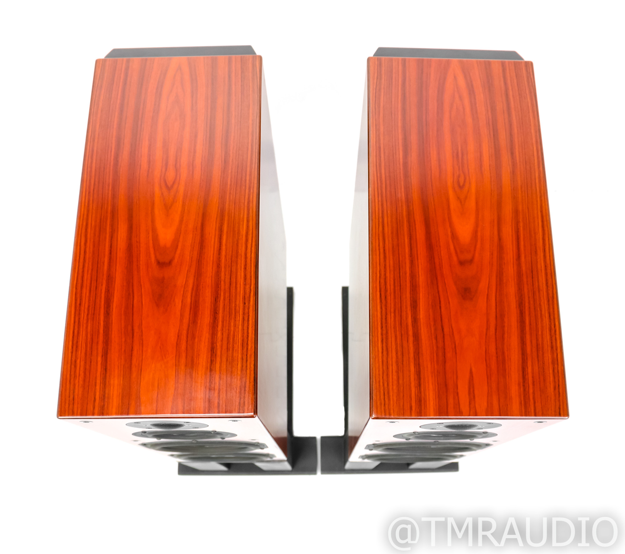 Aerial Acoustics LR5 Bookshelf Speakers; Rosewood Pair w/ Stands; LR-5 ...