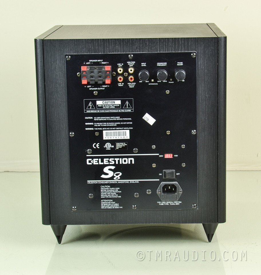 Celestion S8 8 inch Powered Compact Subwoofer - The Music Room