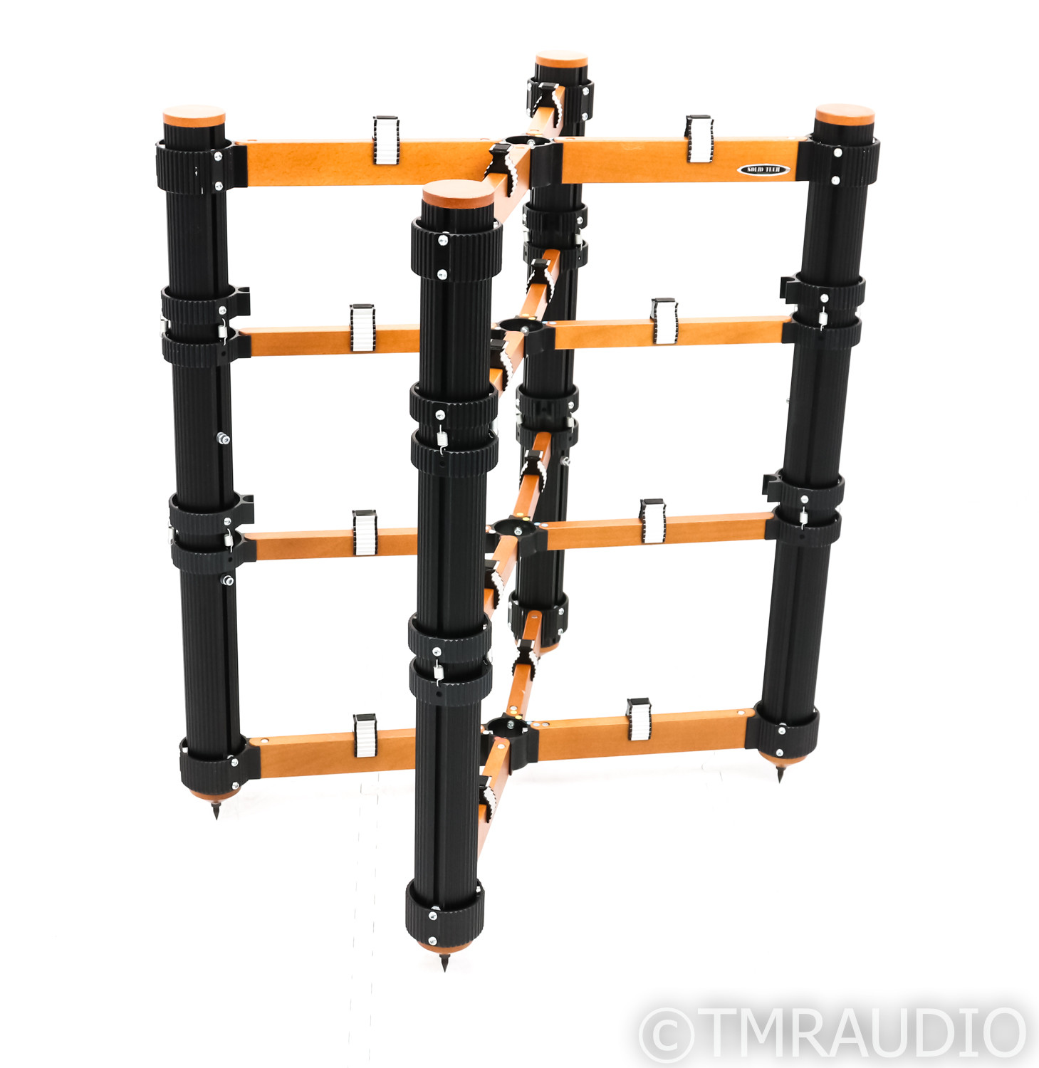 Solid Tech Rack of Silence 4 Reference Isolation Rack; Cherry / Black ...