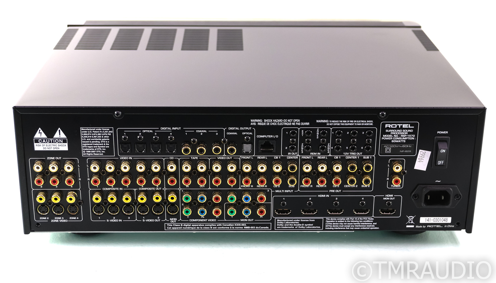 Rotel RSP-1570 7.1 Channel Home Theater Processor; Preamplifier ...