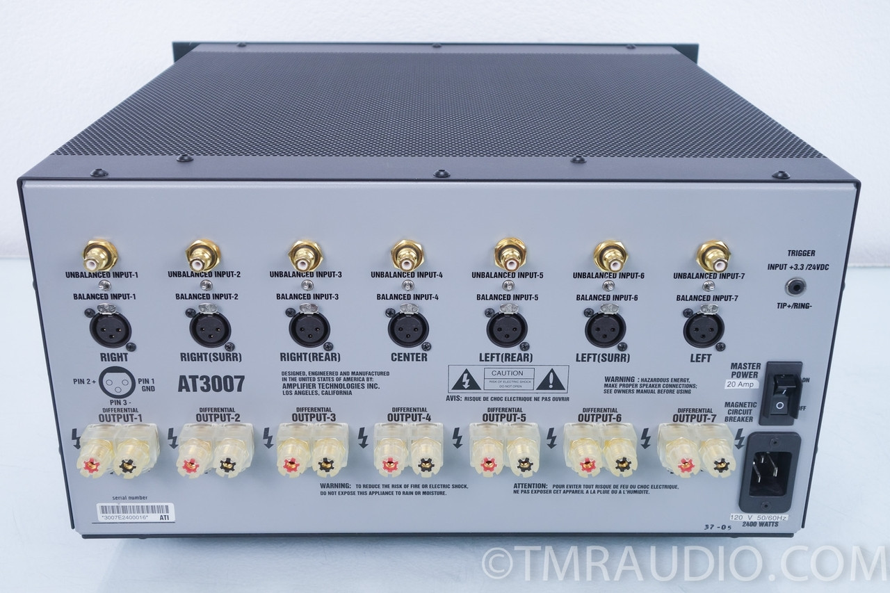 ATI AT3000 7 Channel Power Amplifier in Factory Box; AT3007 - The Music ...