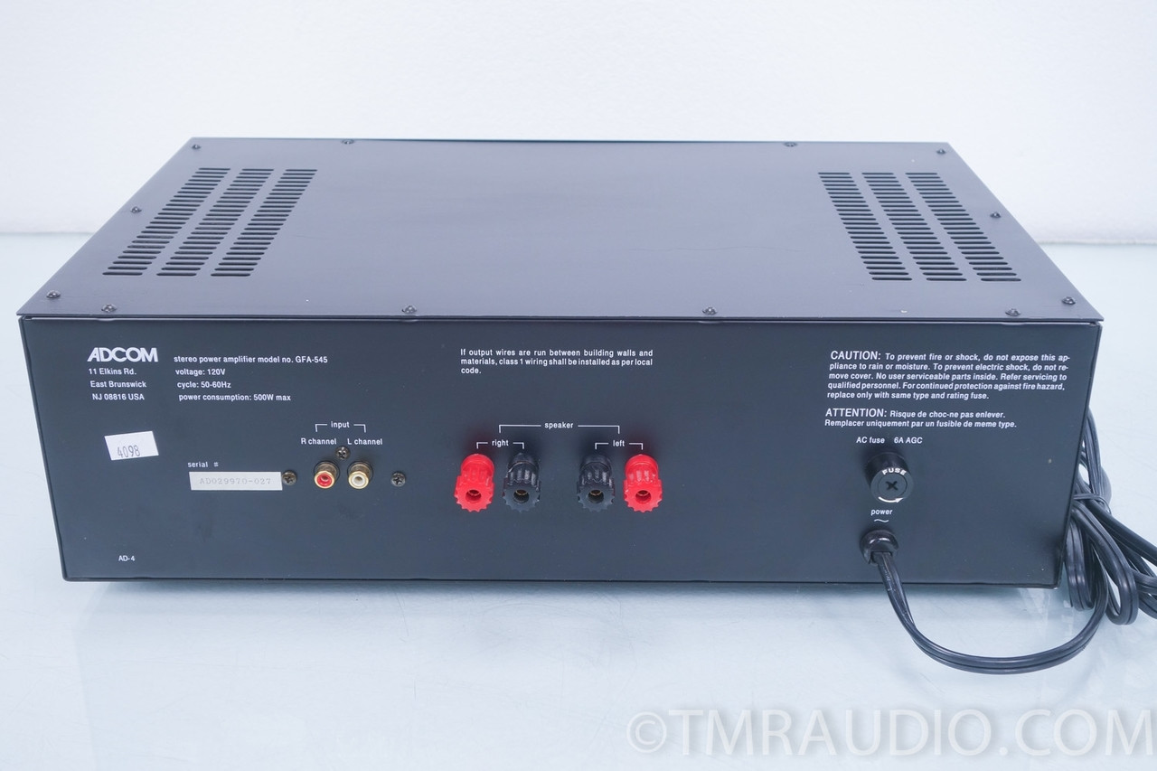 Adcom GFA-545 Stereo Power Amplifier (SOLD) - The Music Room