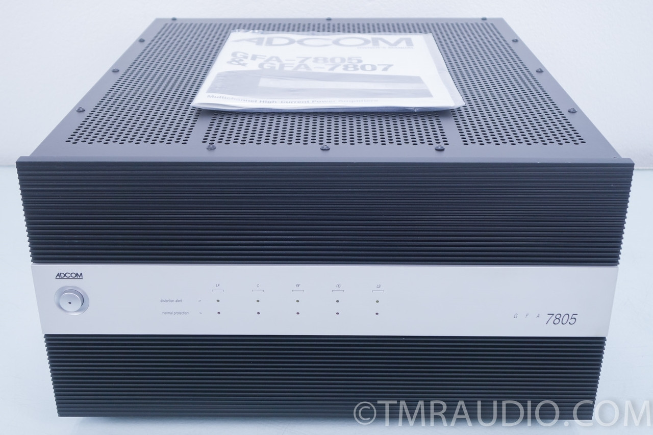 Adcom GFA-7805 5 Channel Power Amplifier; 300wx5; Just Re-capped - The ...