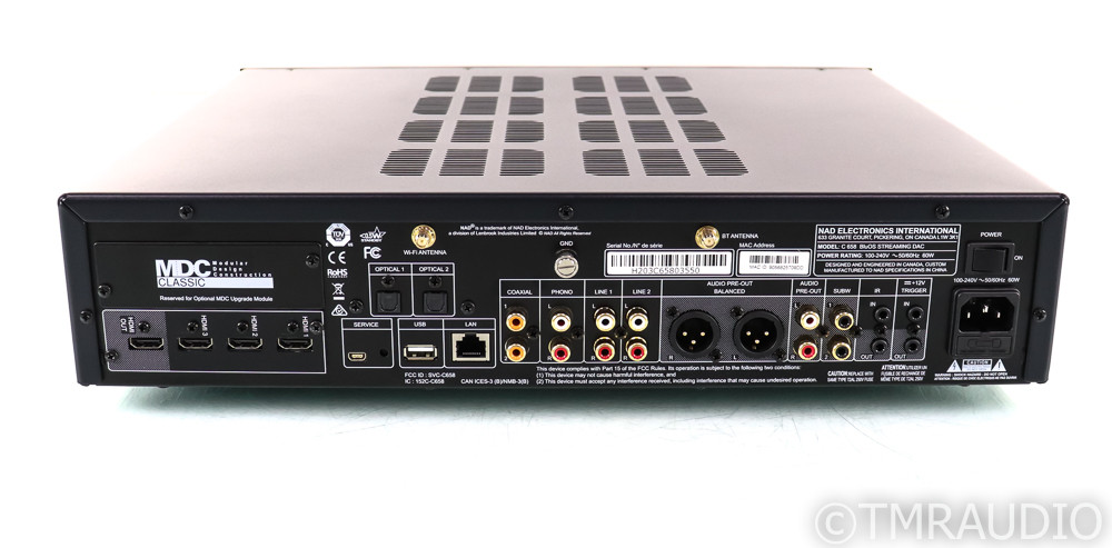 NAD C 658 Network Streamer / DAC; HDMI; Phono; C658; BluOS; Remote ...