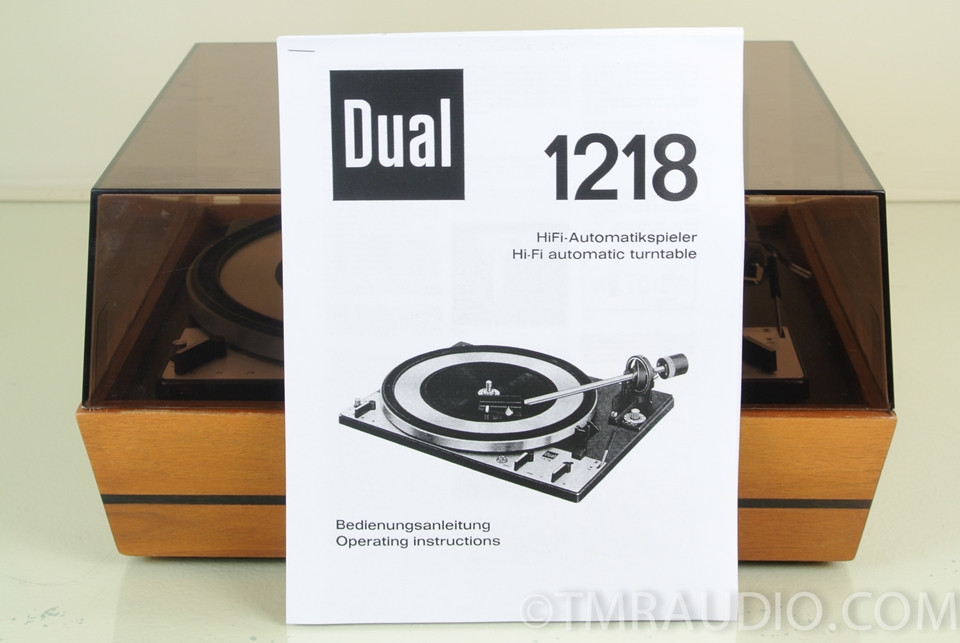 Dual 1218 Vintage Turntable; One Owner in Original Factory Box - The ...