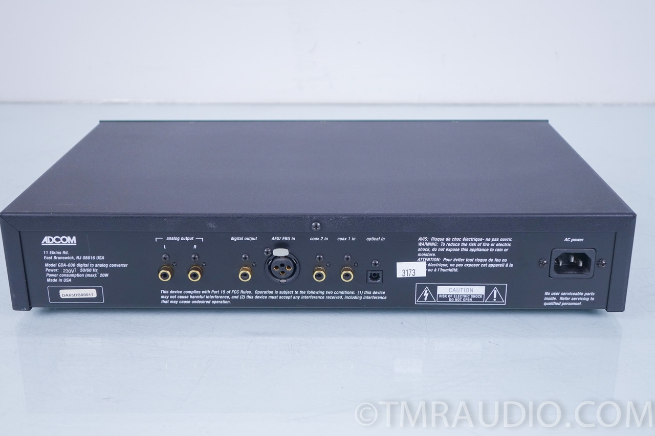 Adcom GDA-600 DAC / Processor; D/A Converter - The Music Room