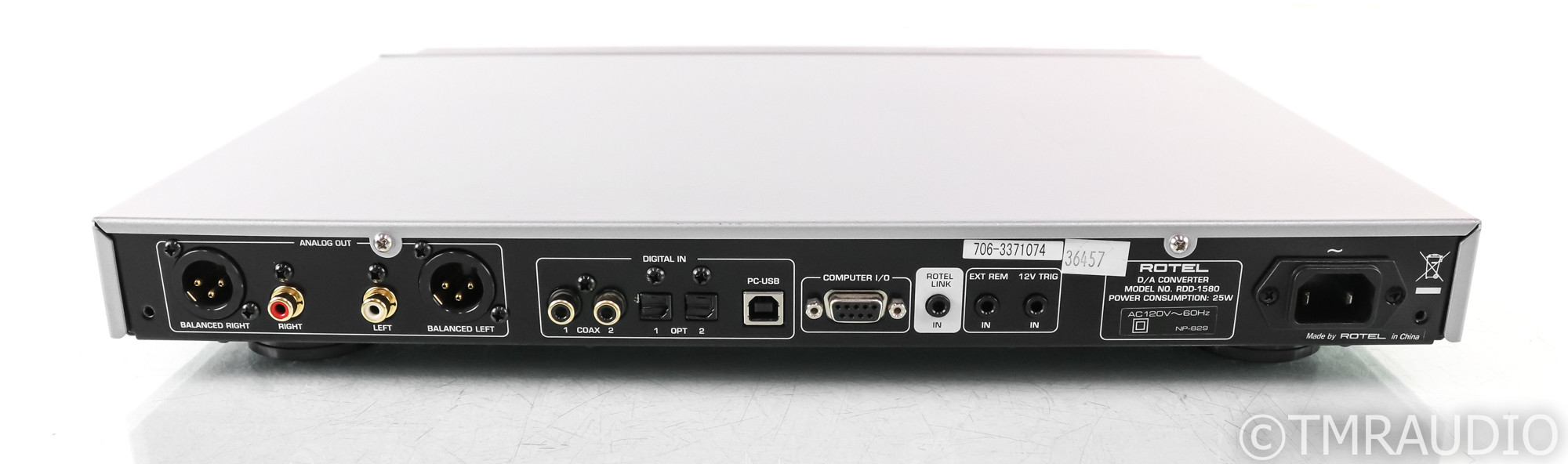 Rotel RDD-1580 DAC; D/A Converter; RDD1580; Remote - The Music Room