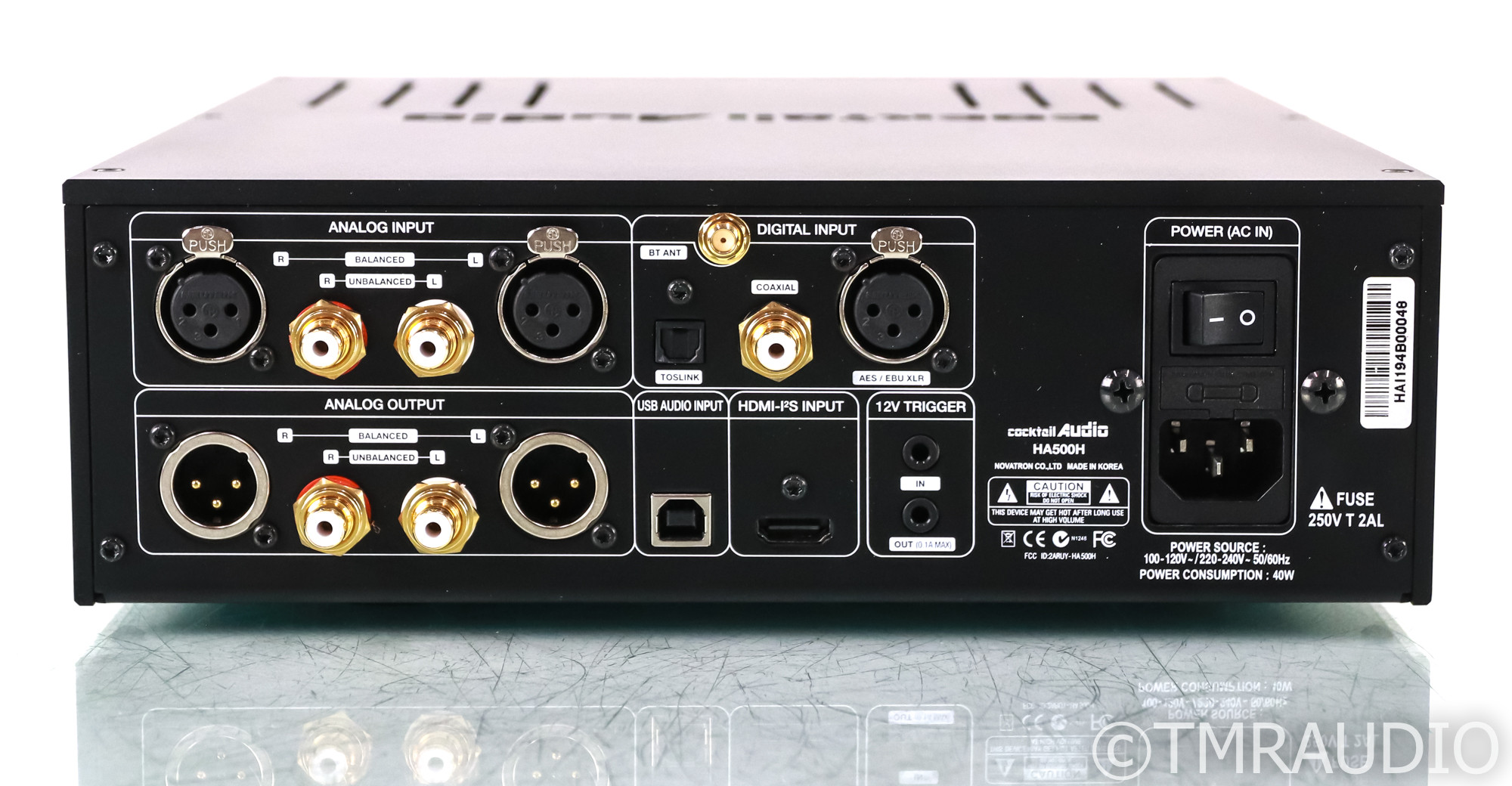 Cocktail Audio HA500H Tube Hybrid DAC / Headphone Amplifier