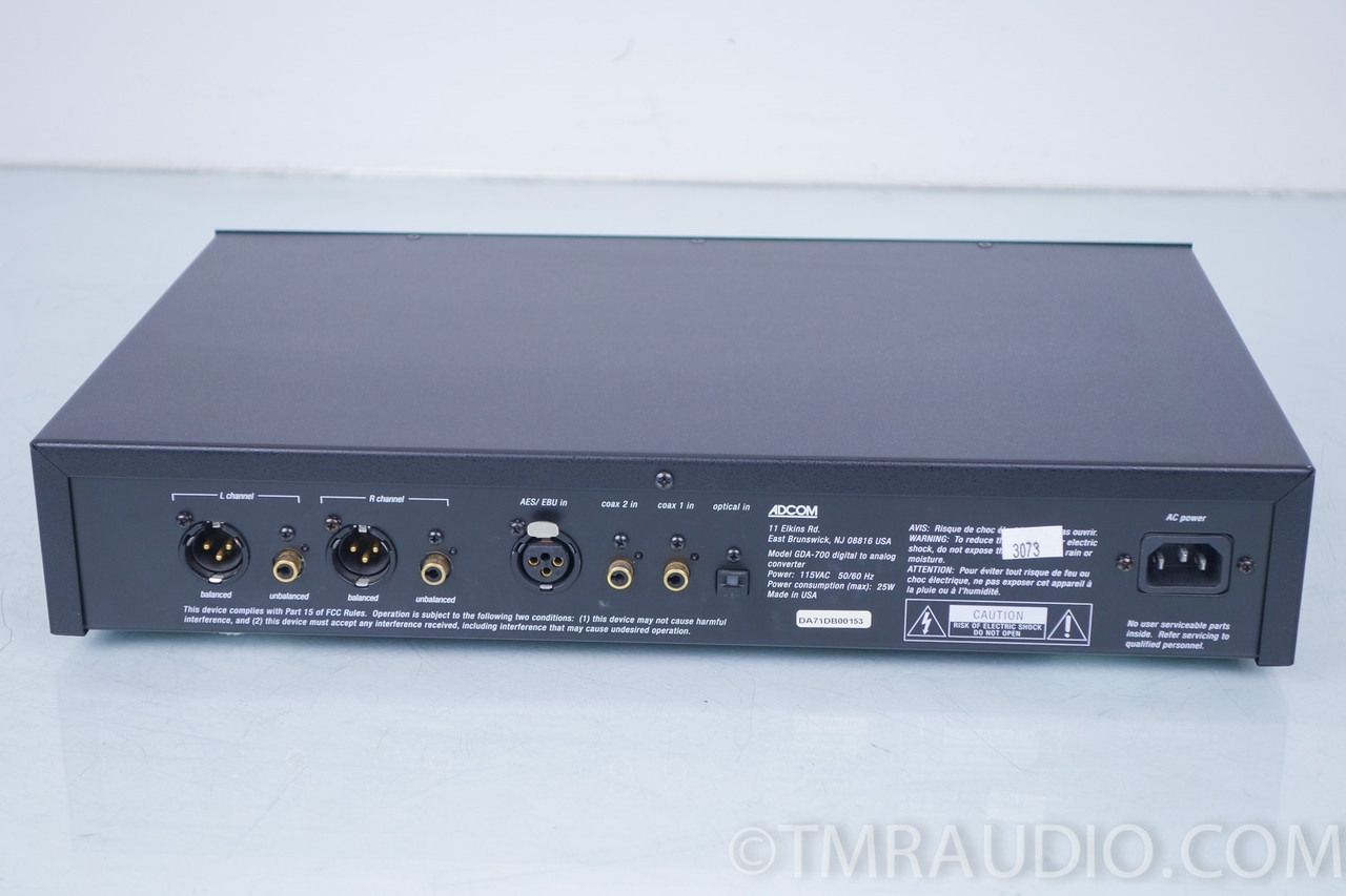 Adcom GDA-700 D/A Converter; Audiophile DAC; GDA700 - The Music Room