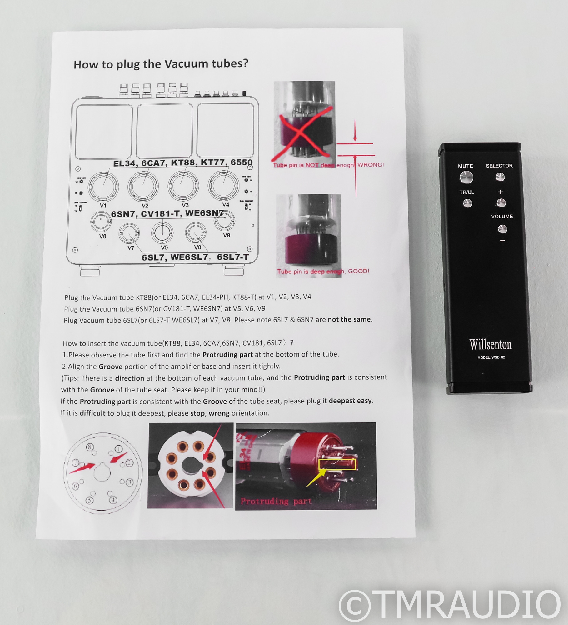 Willsenton R8 Stereo Tube Integrated Amplifier; R-8; Remote - The Music ...