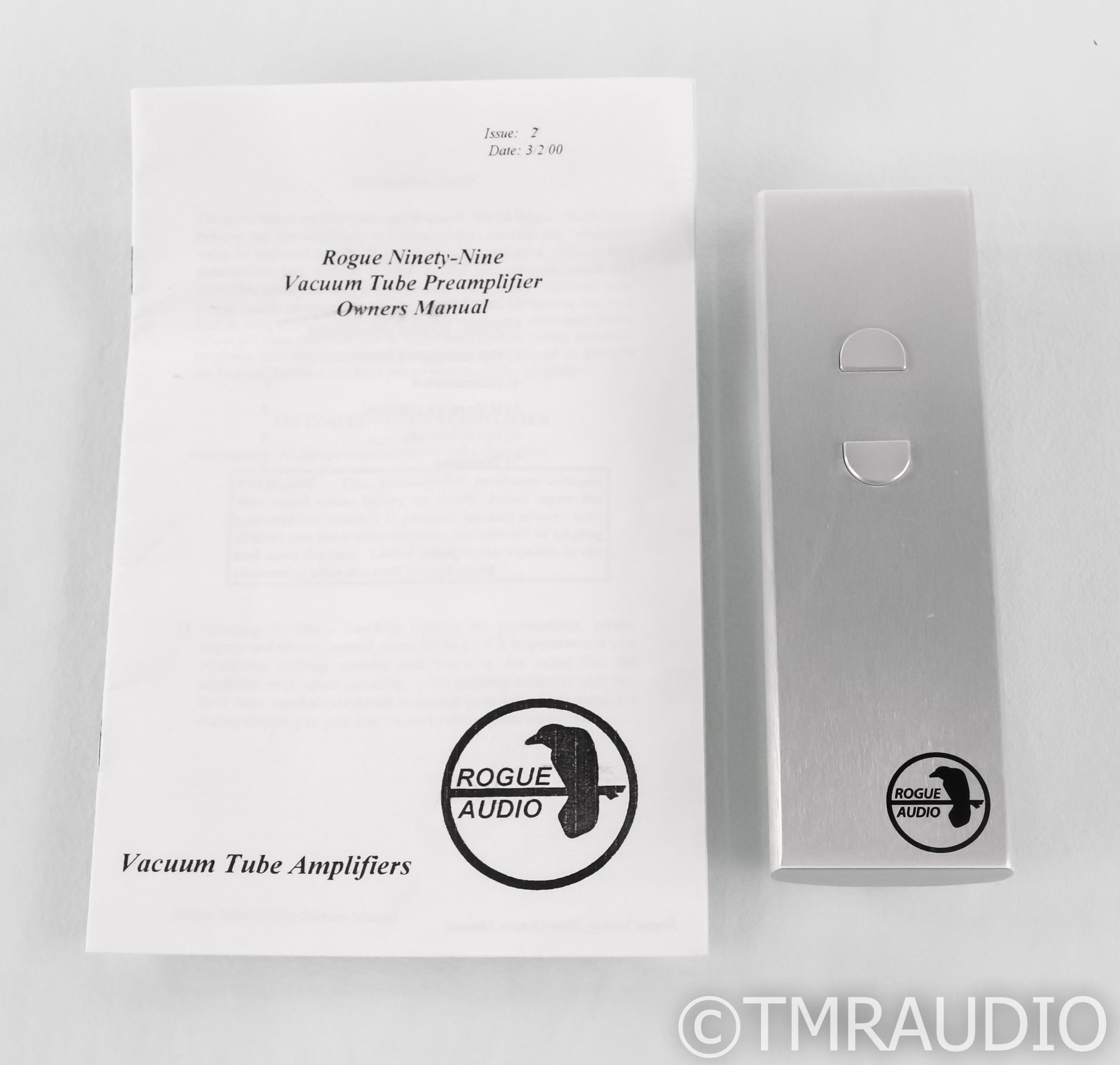 Rogue Audio Ninety-Nine Stereo Tube Preamplifier; Silver; R99; Remote ...