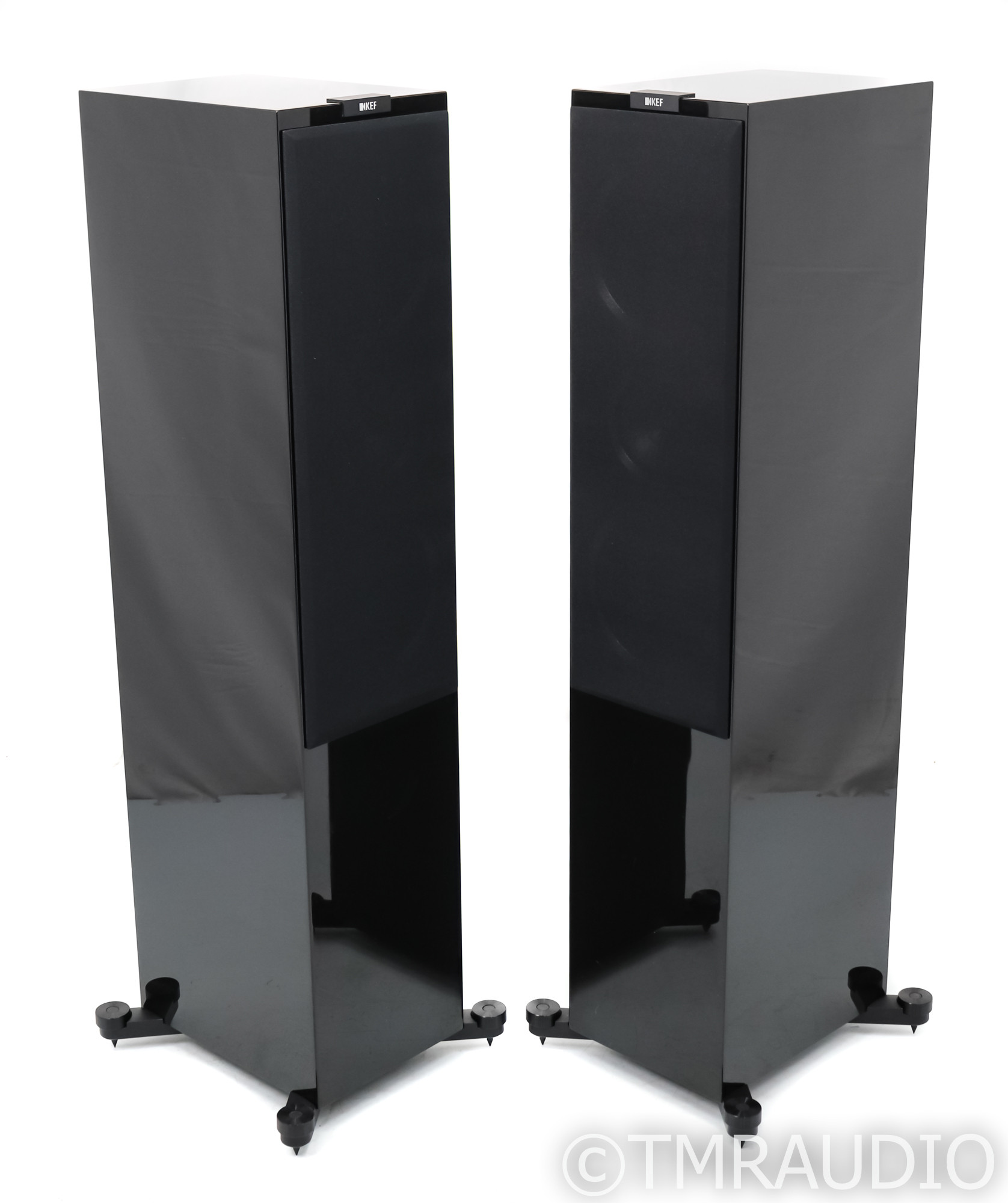 KEF R900 Floorstanding Speakers; Gloss Black Pair (SOLD) - The Music Room