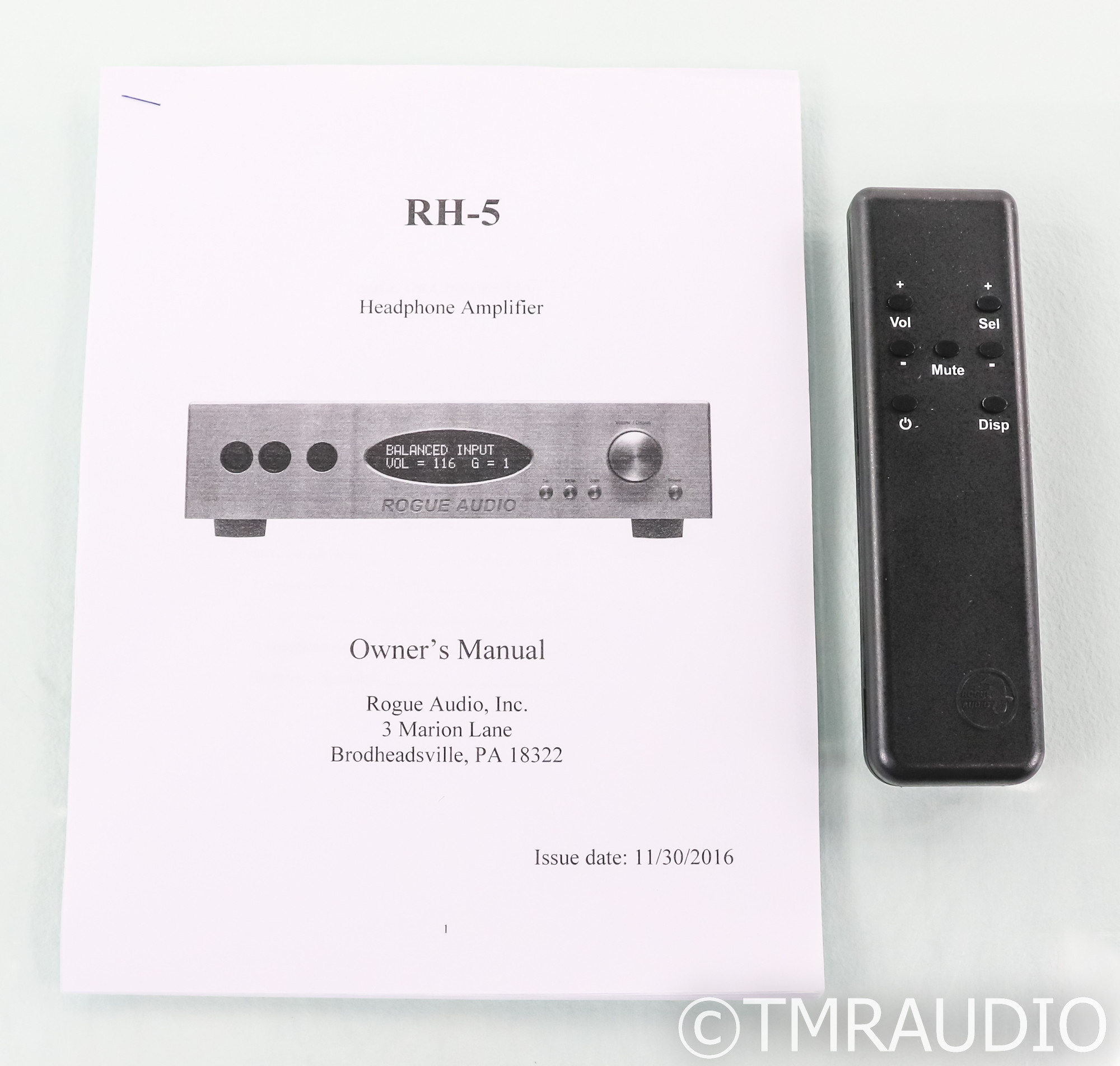 Rogue Audio RH-5 Tube Headphone Amplifier; RH5; Remote - The Music Room