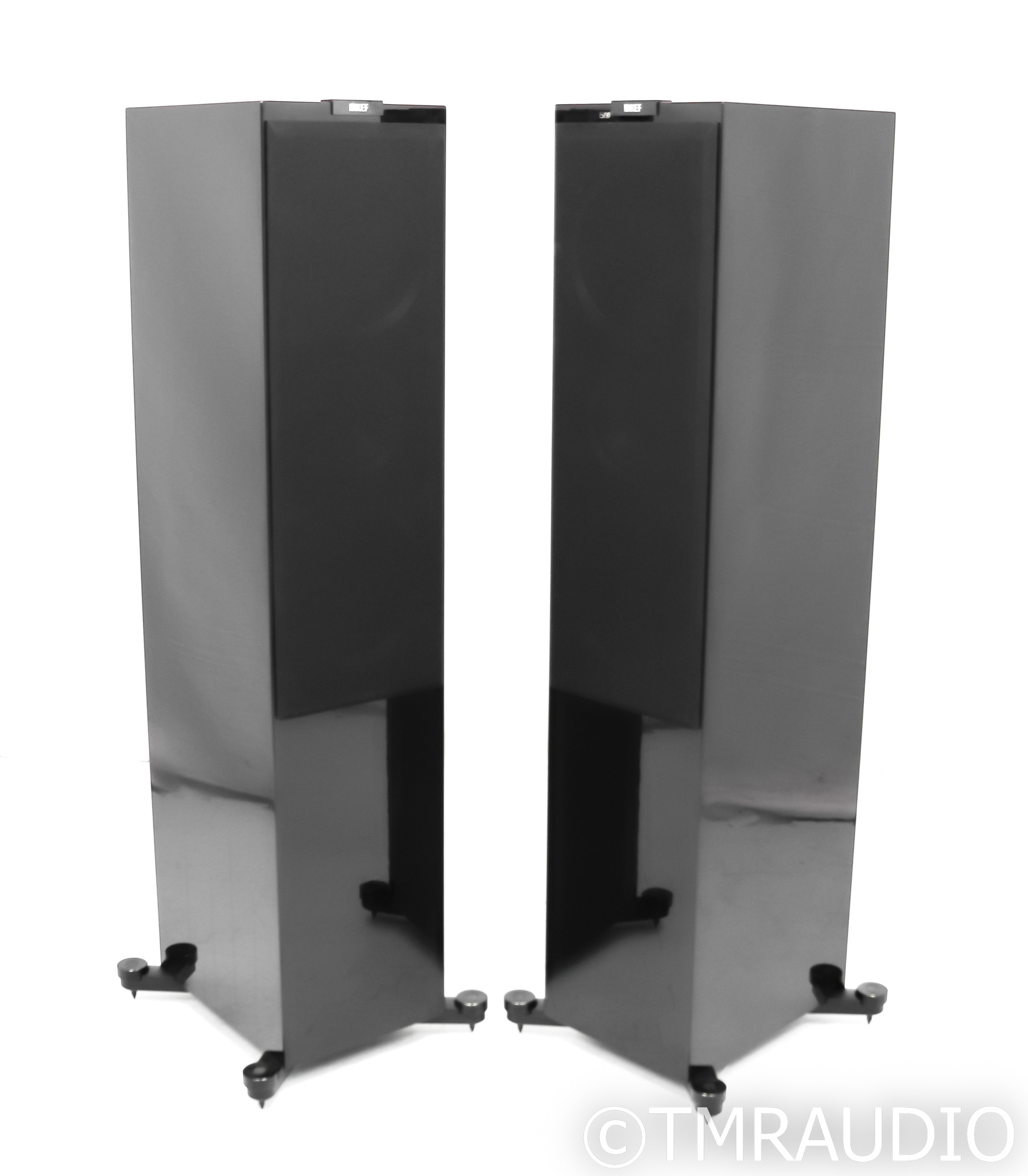KEF R900 Floorstanding Speakers; Gloss Black Pair - The Music Room