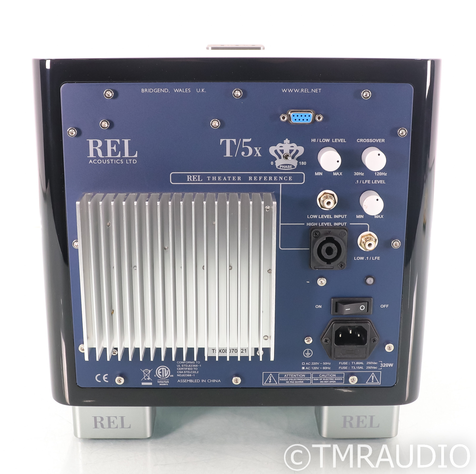 REL T/5x 8" Powered Subwoofer; Piano Black; T5x (SOLD) - The Music Room