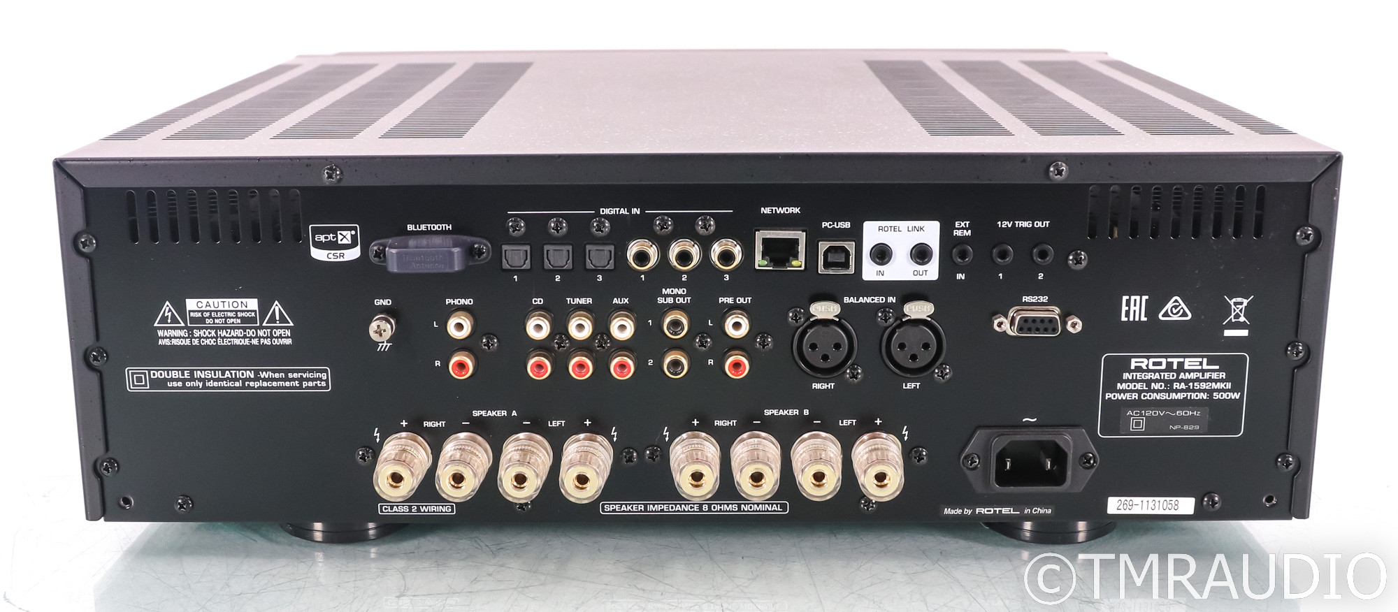 Rotel RA-1592MKII Stereo Integrated Amplifier; Mk2; Remote; MM Phono ...