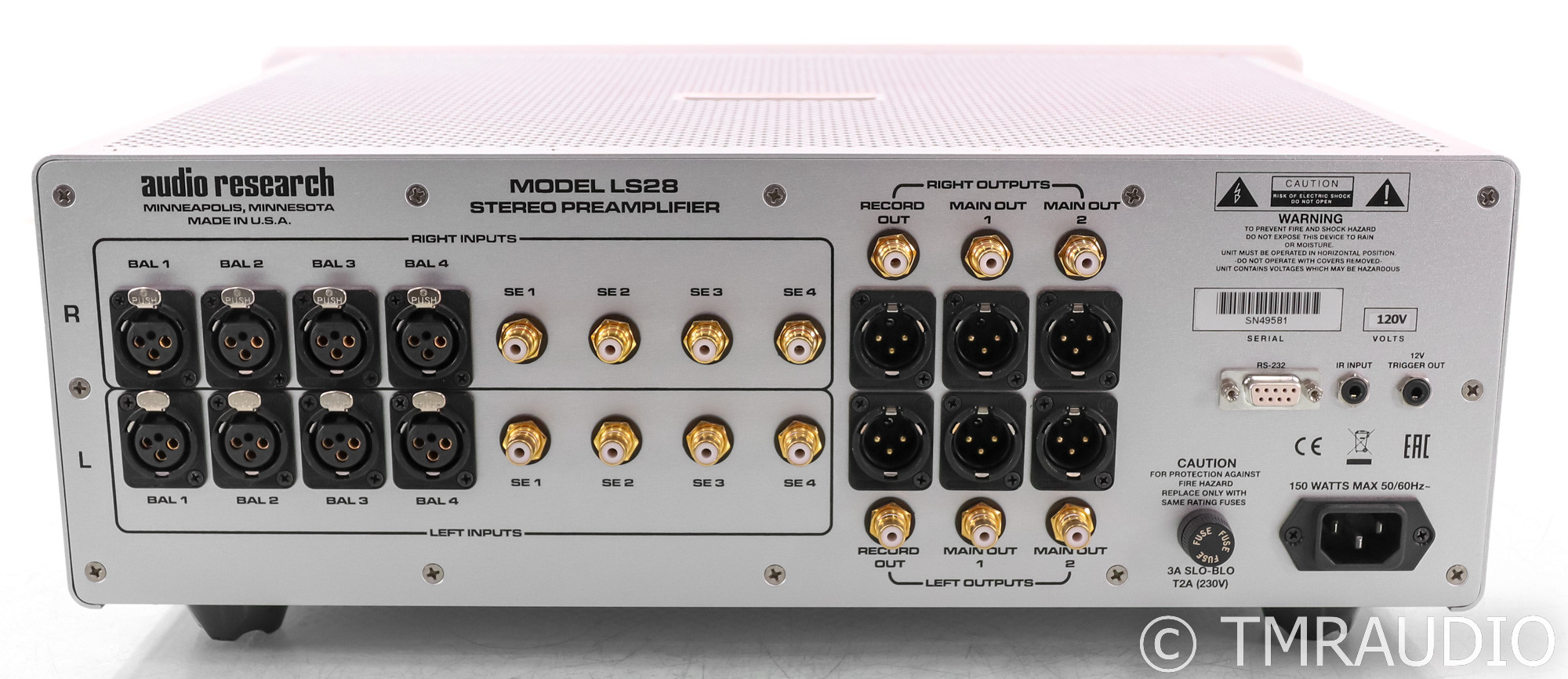 Audio Research LS-28 Stereo Tube Hybrid Preamplifier; LS28; Remote ...