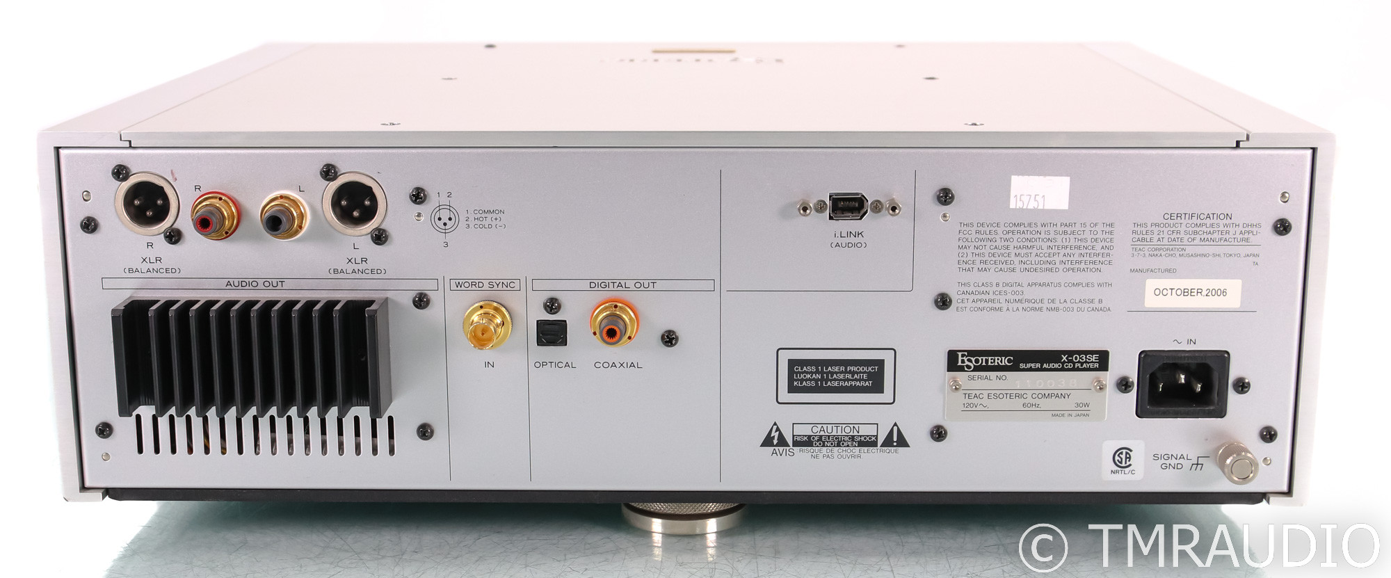 Esoteric X-03SE SACD / CD Player