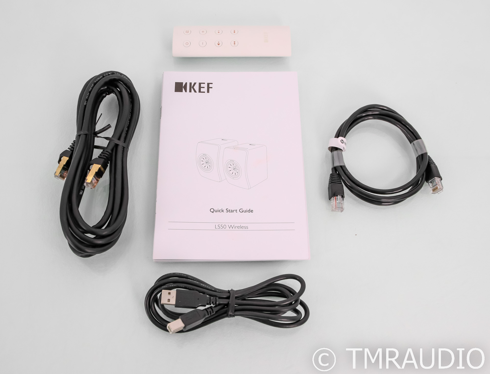 KEF LS50 Wireless Bookshelf Speakers; White / Copper Pair; LS50W ...