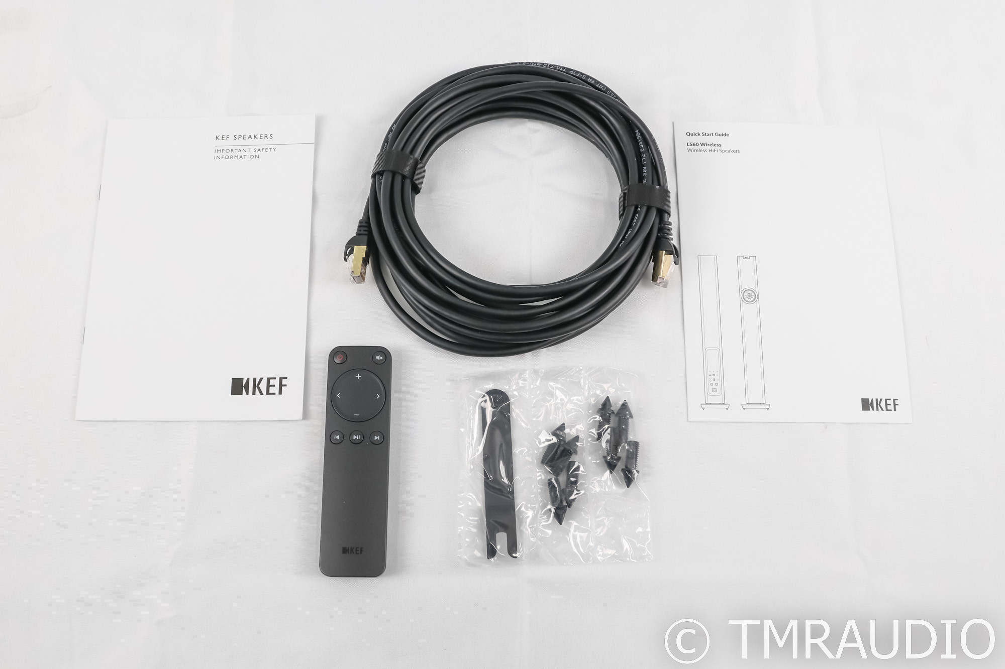 KEF LS60 Wireless Powered Floorstanding Speakers; Titanium Grey Pair ...