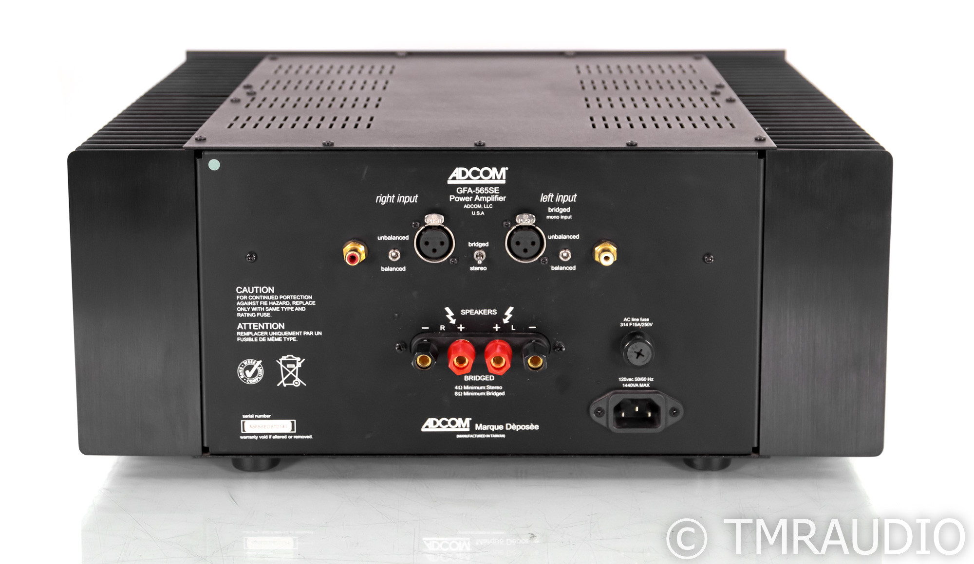 Adcom GFA-565SE Stereo Power Amplifier; GFA565SE - The Music Room