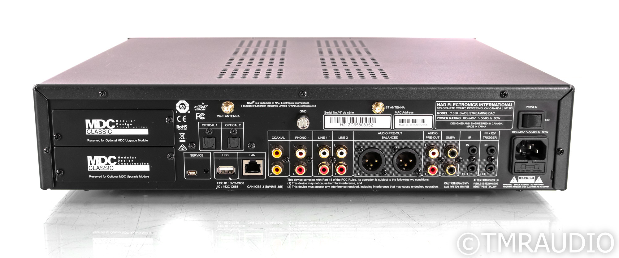 NAD C 658 Wireless Streaming DAC; D/A Converter; BluOS (Open Box) - The ...