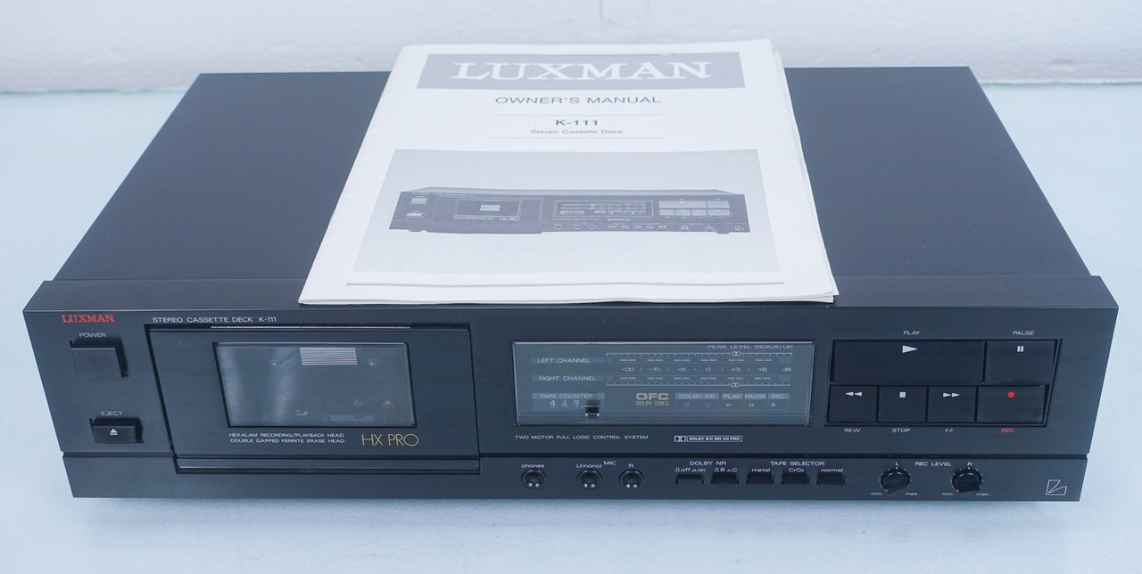 Luxman K-111 Stereo Cassette Deck / Tape Recorder
