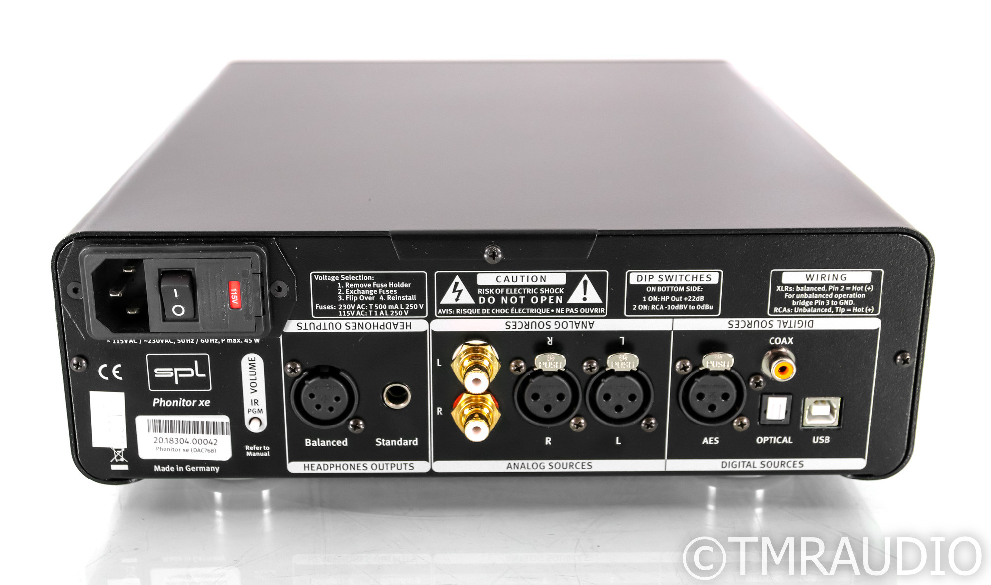 SPL Phonitor xe Headphone Amplifier; DAC Module; Black - The Music Room