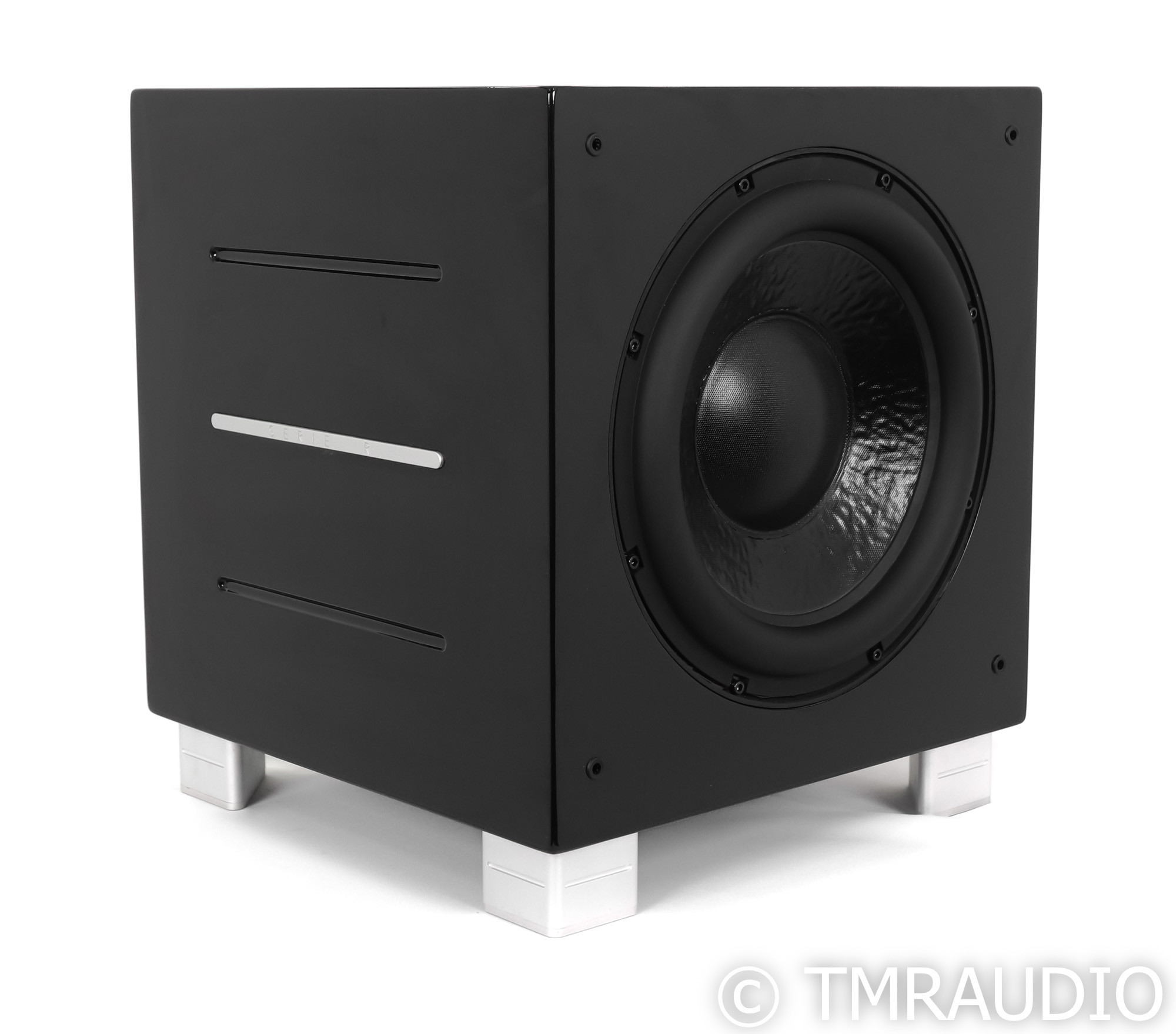 REL Serie R-528 12" Powered Subwoofer; R528; Gloss Black - The Music Room