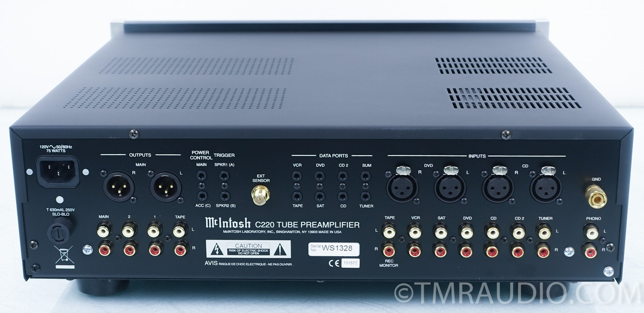 McIntosh C220 Tube Preamplifier; Excellent; MM Phono - The Music Room