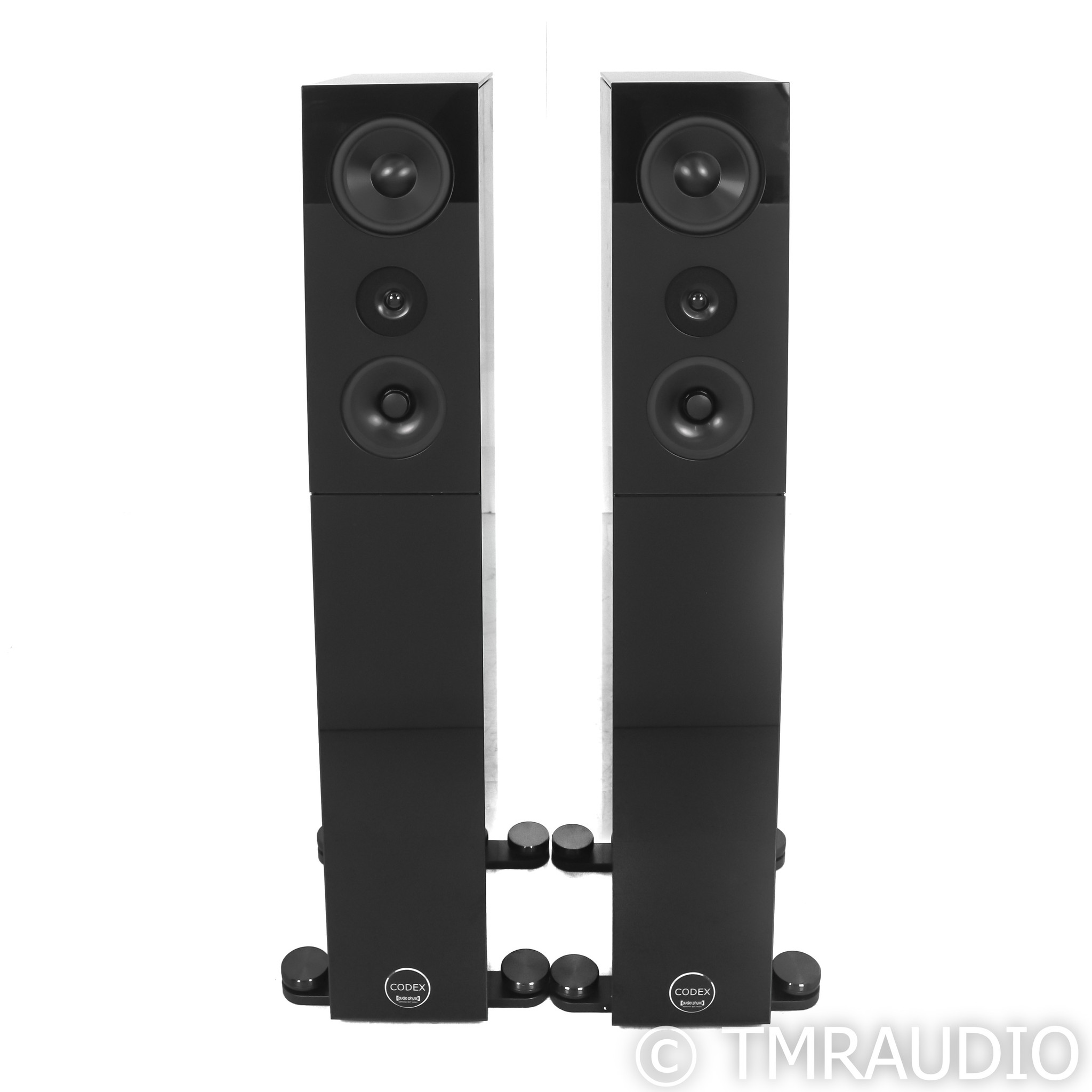 Audio Physic Codex 2 Floorstanding Speakers; Glass Black Gloss Pair ...