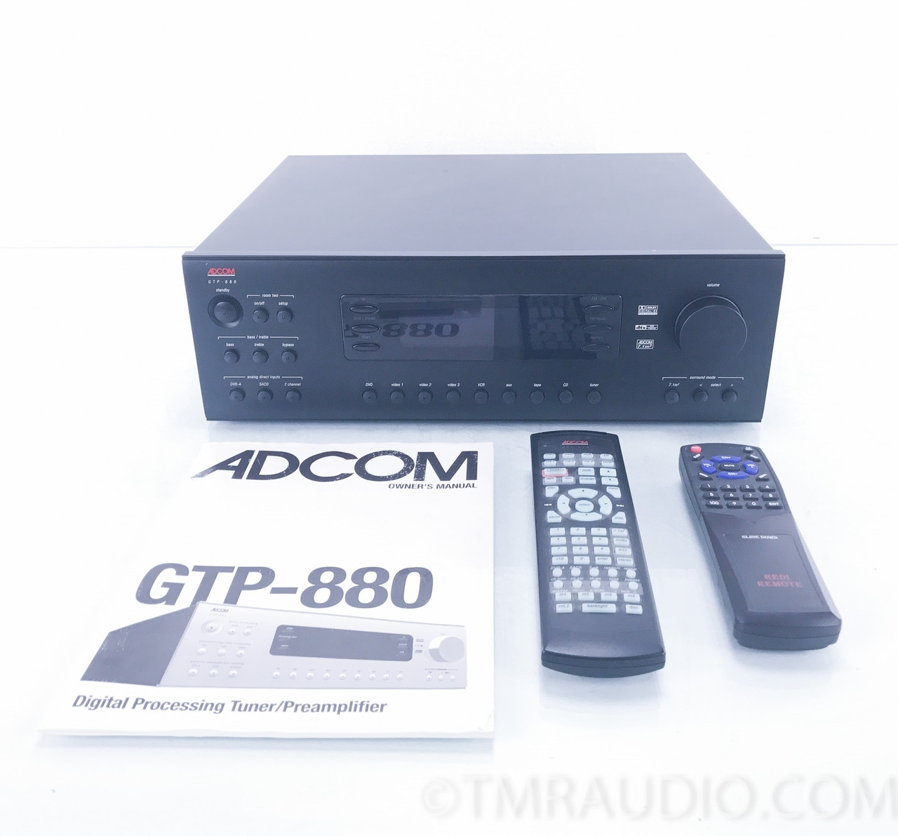 Adcom GTP-880 7.1 Channel Preamplifier / Processor w/ AM/FM Tuner
