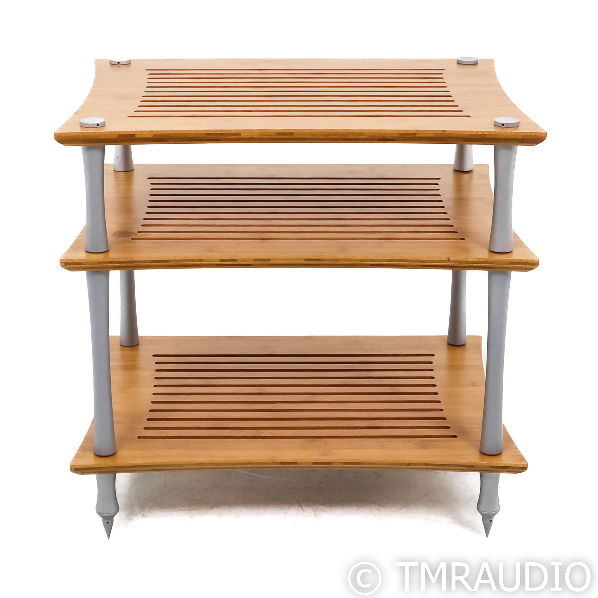 Quadraspire SVT Performance 3 Shelf Isolation Rack; Natural Bamboo ...