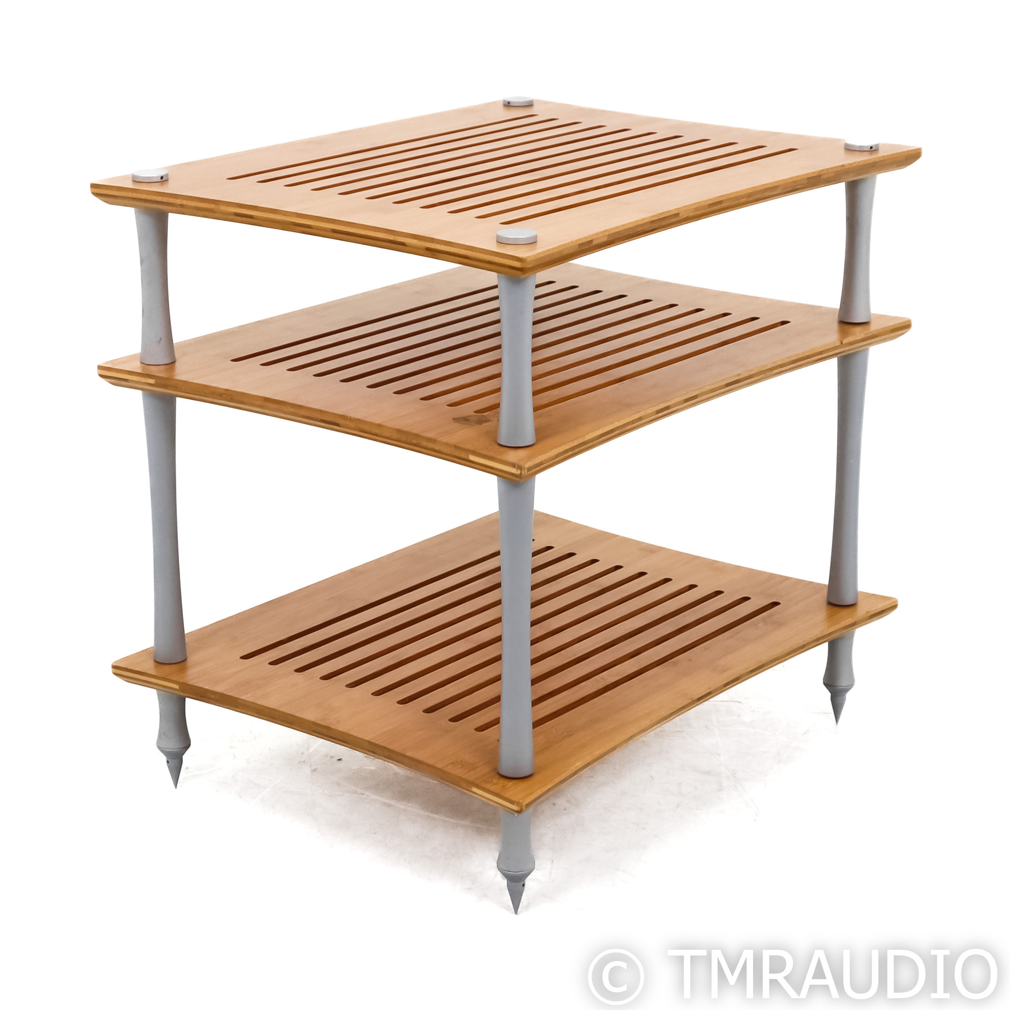 Quadraspire SVT Performance 3 Shelf Isolation Rack; Natural Bamboo ...