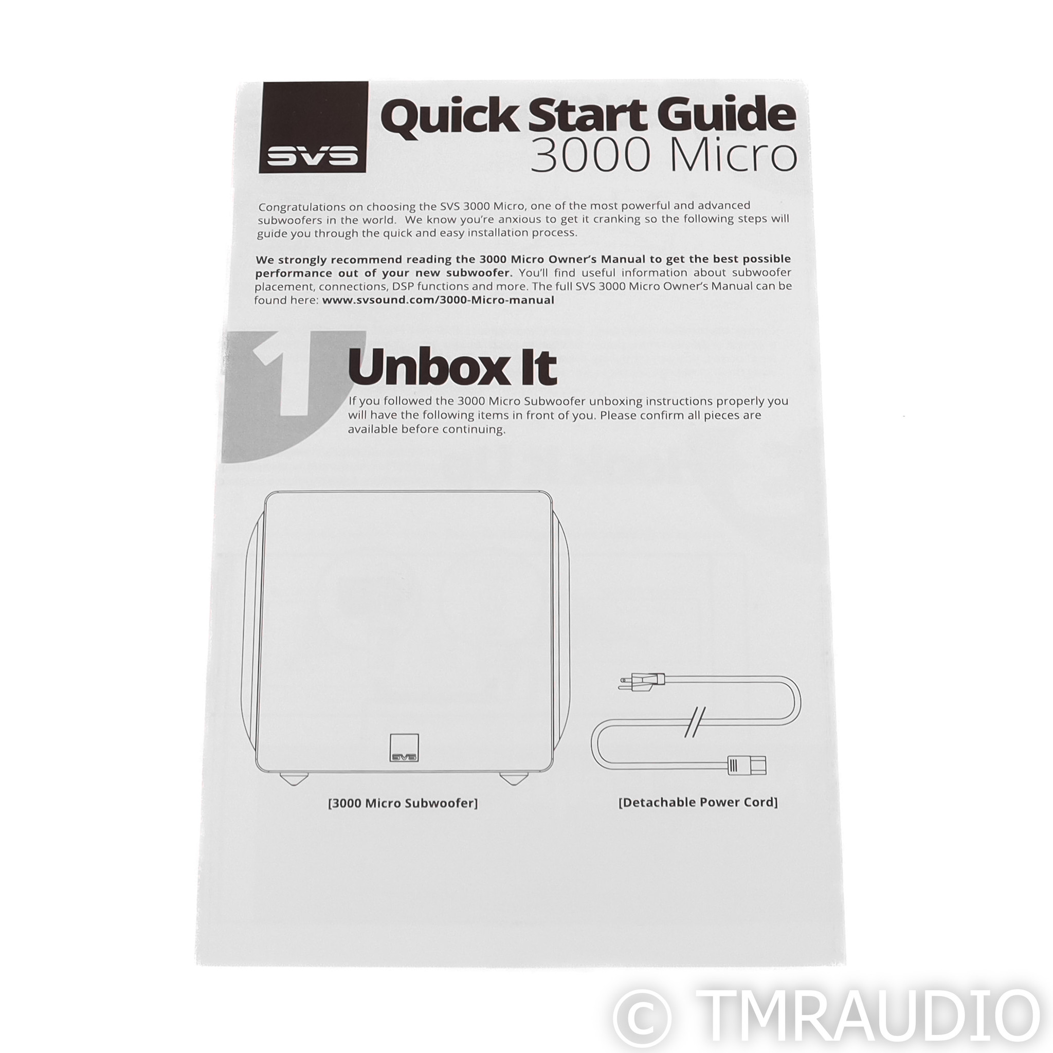 SVS 3000 Micro Dual 8" Powered Subwoofer (1/4) - The Music Room