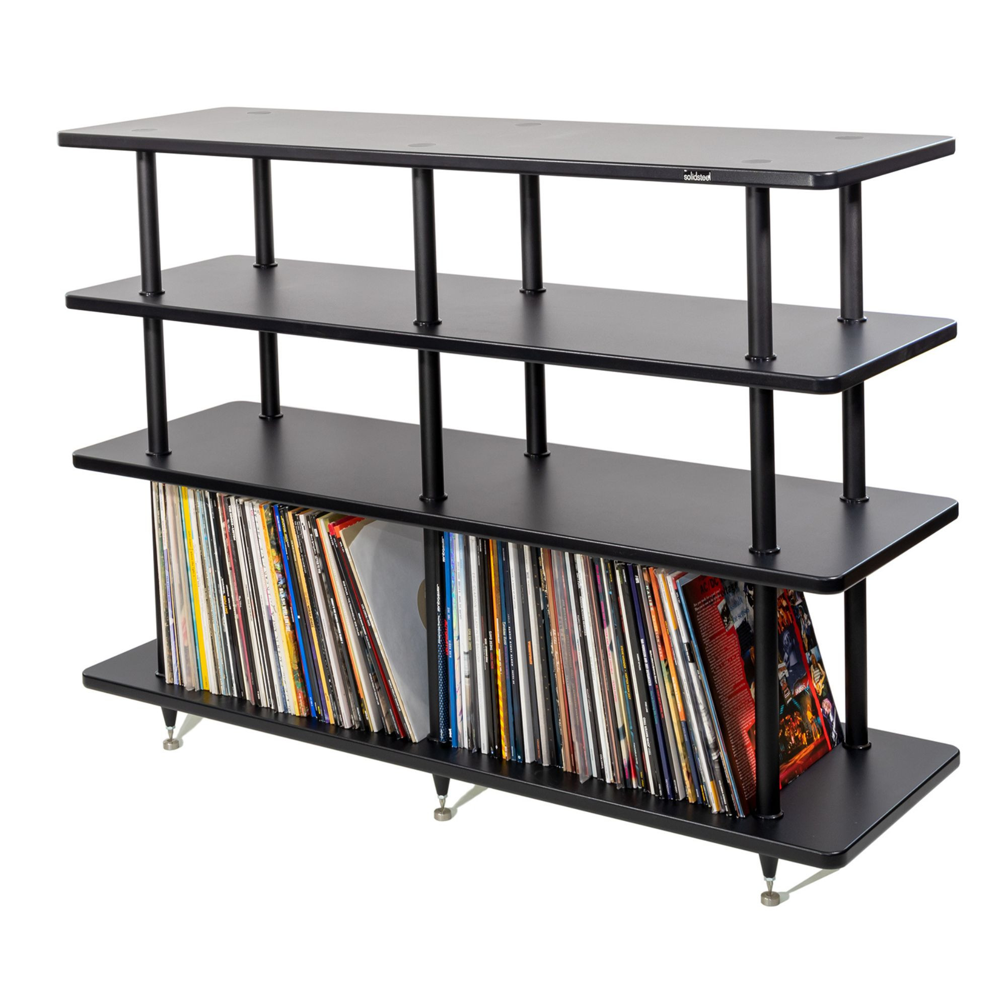 Solidsteel VL Series Hi-Fi Rack with Vinyl Storage - The Music Room