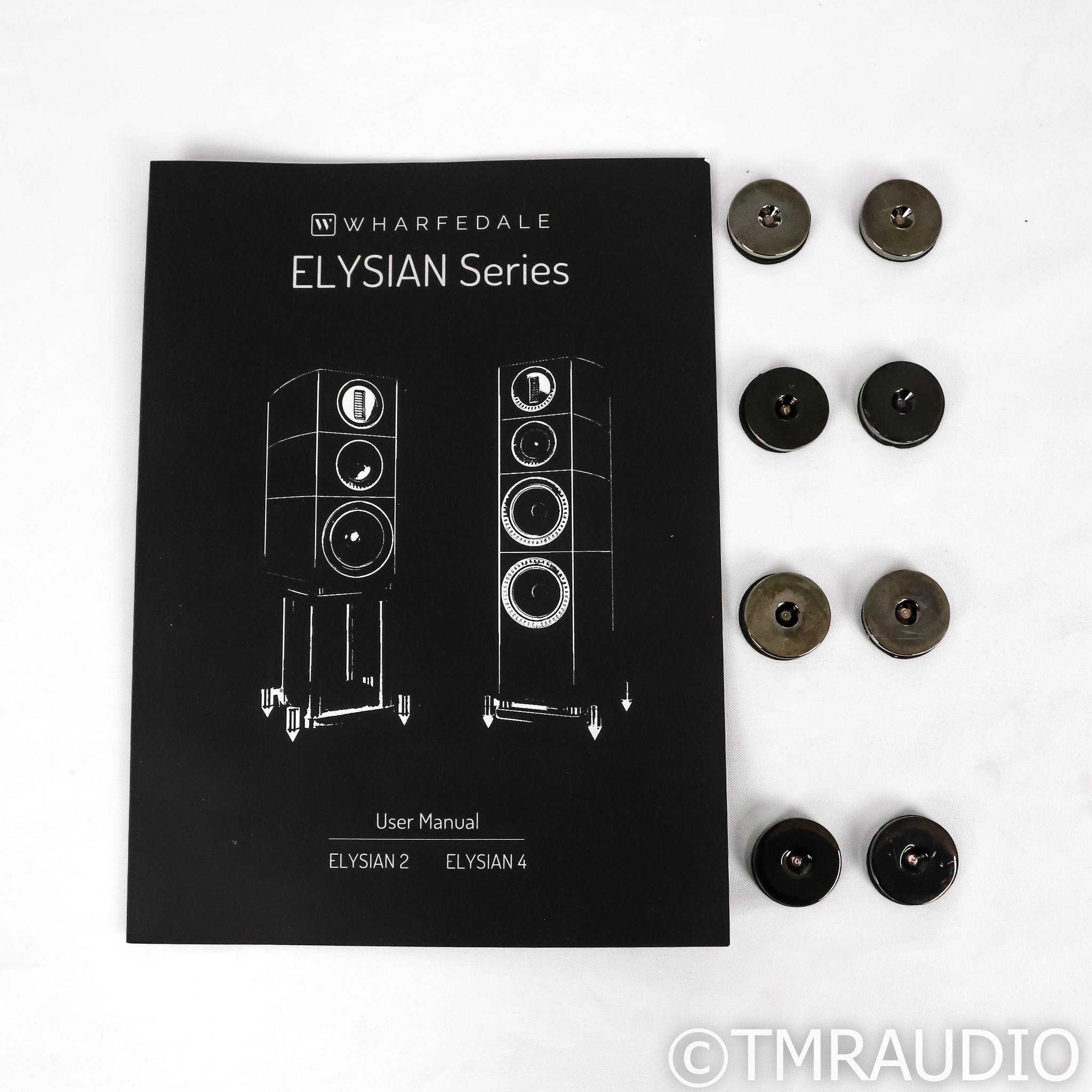 Wharfedale Elysian 2 Bookshelf Speakers; Piano Walnut Pair with Stands - The Music Room