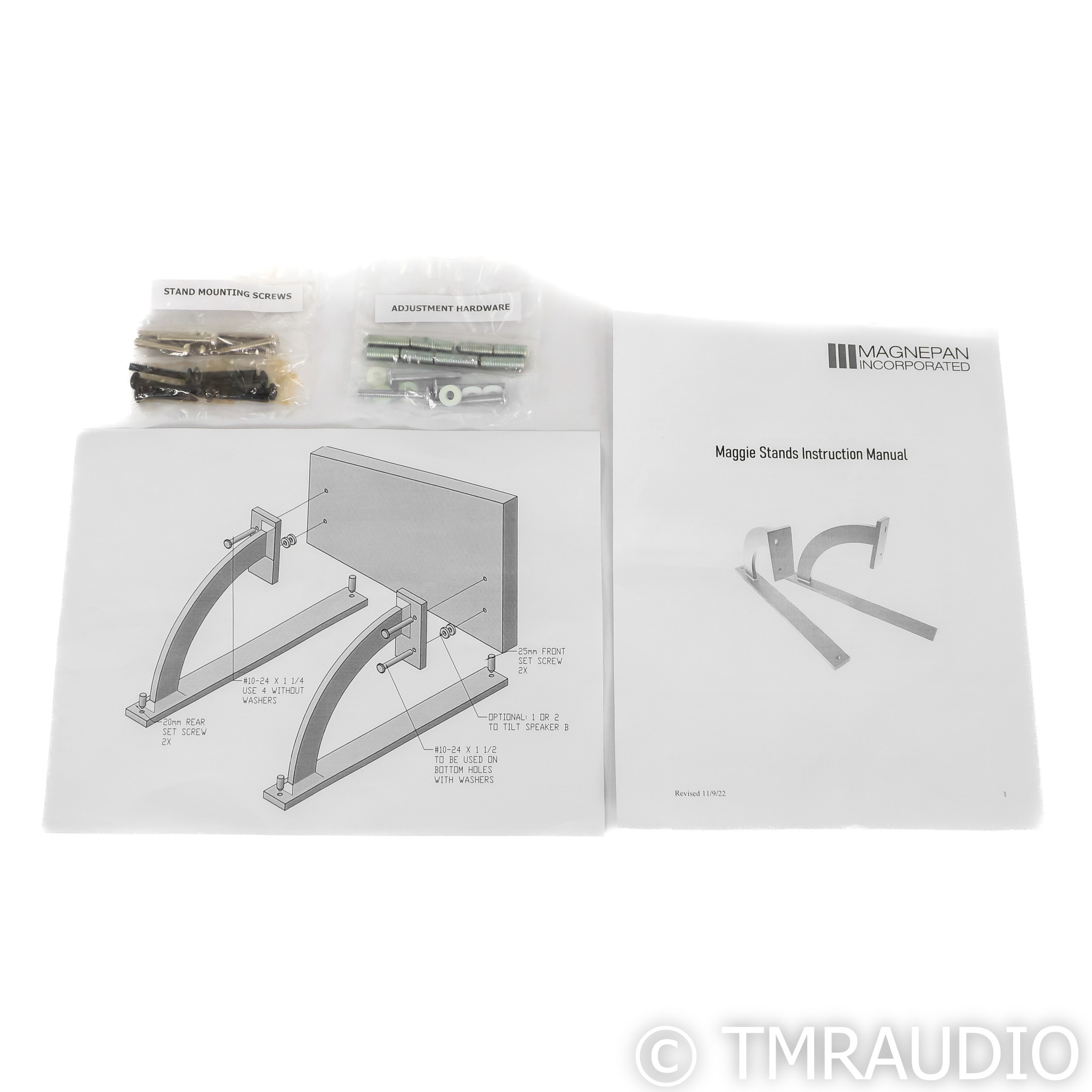 Magnepan Maggie Speaker Stands; Silver (Open Box) - The Music Room