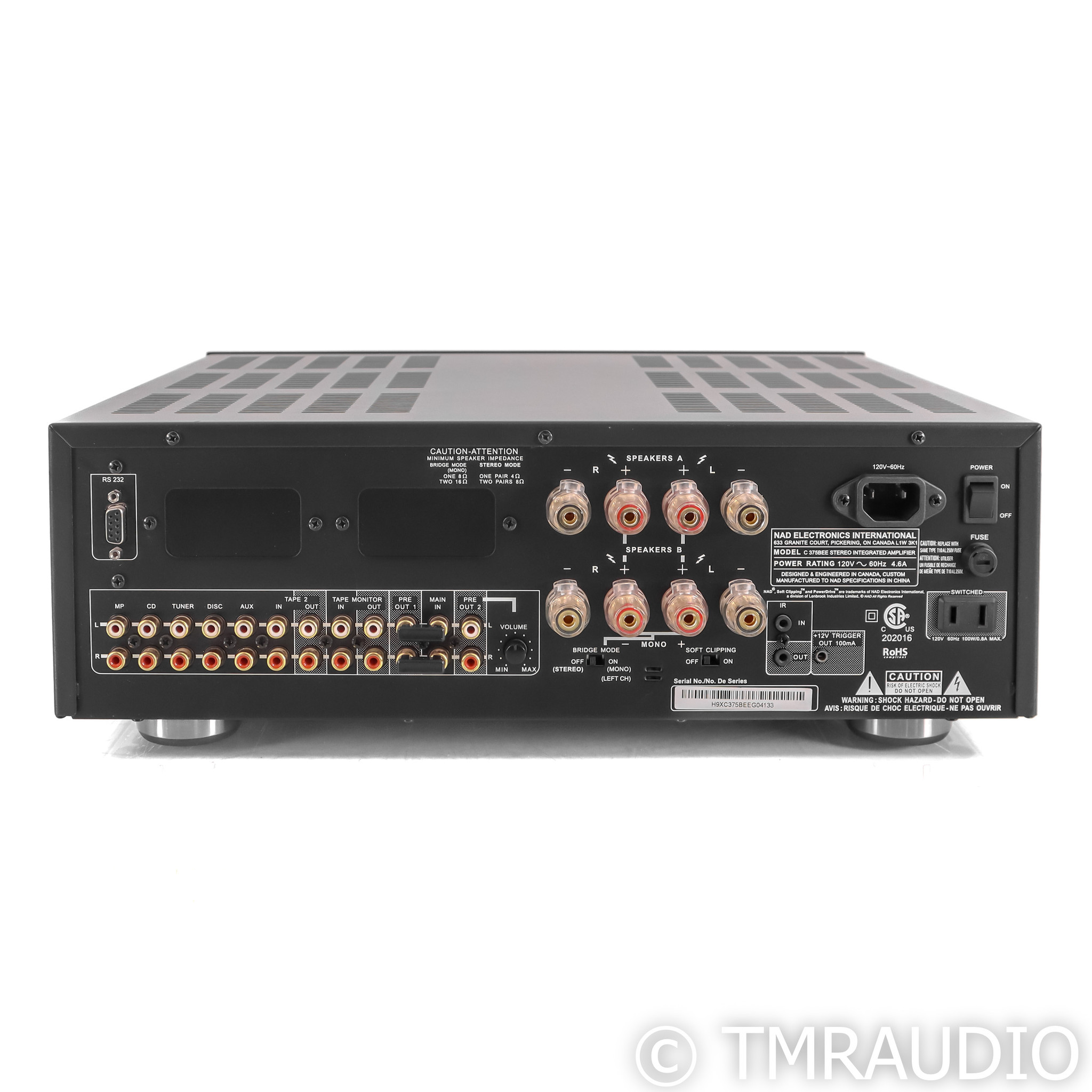 NAD C 375BEE Stereo Integrated Amplifier; C375BEE (SOLD) - The Music Room