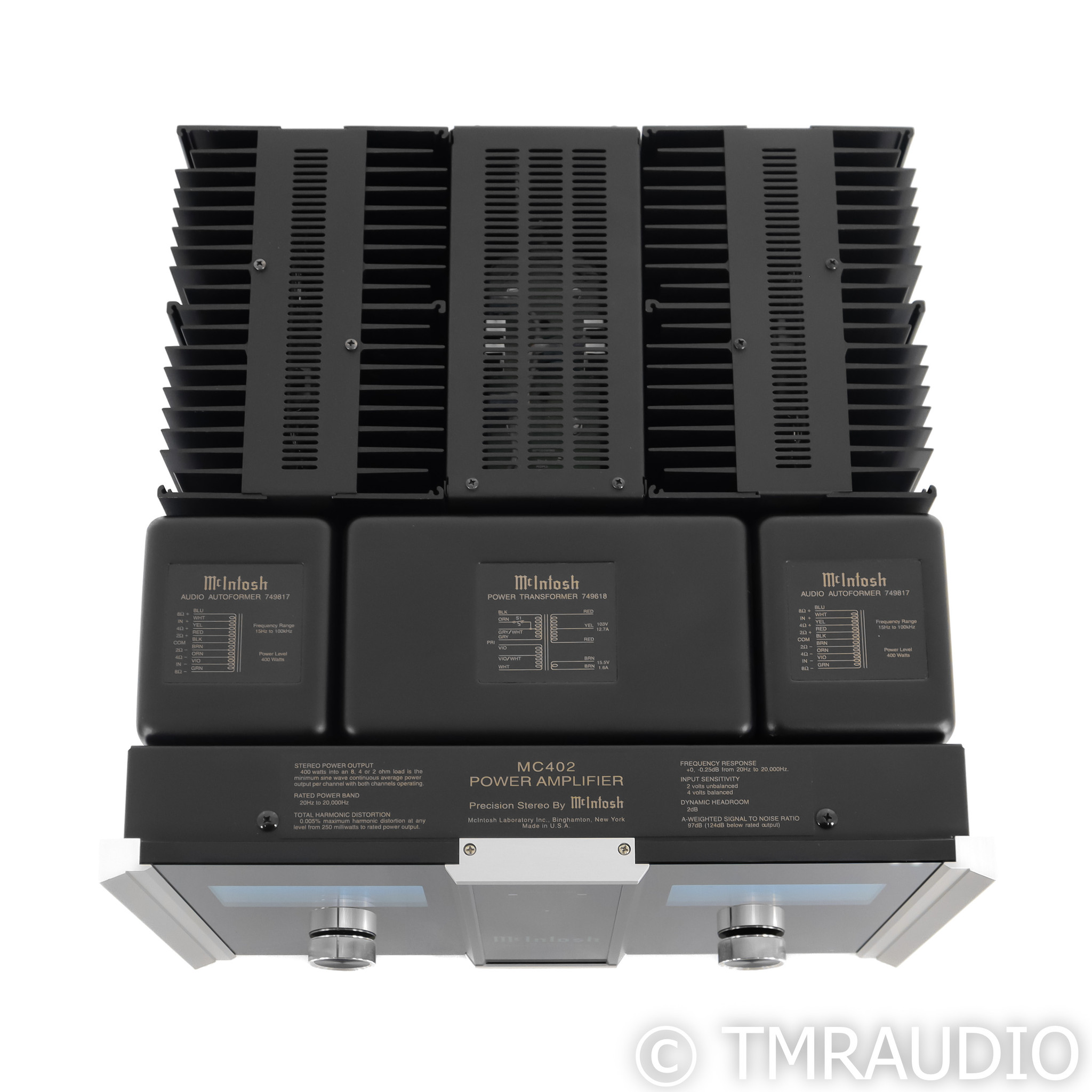 McIntosh MC402 Stereo Power Amplifier; MC-402 - The Music Room