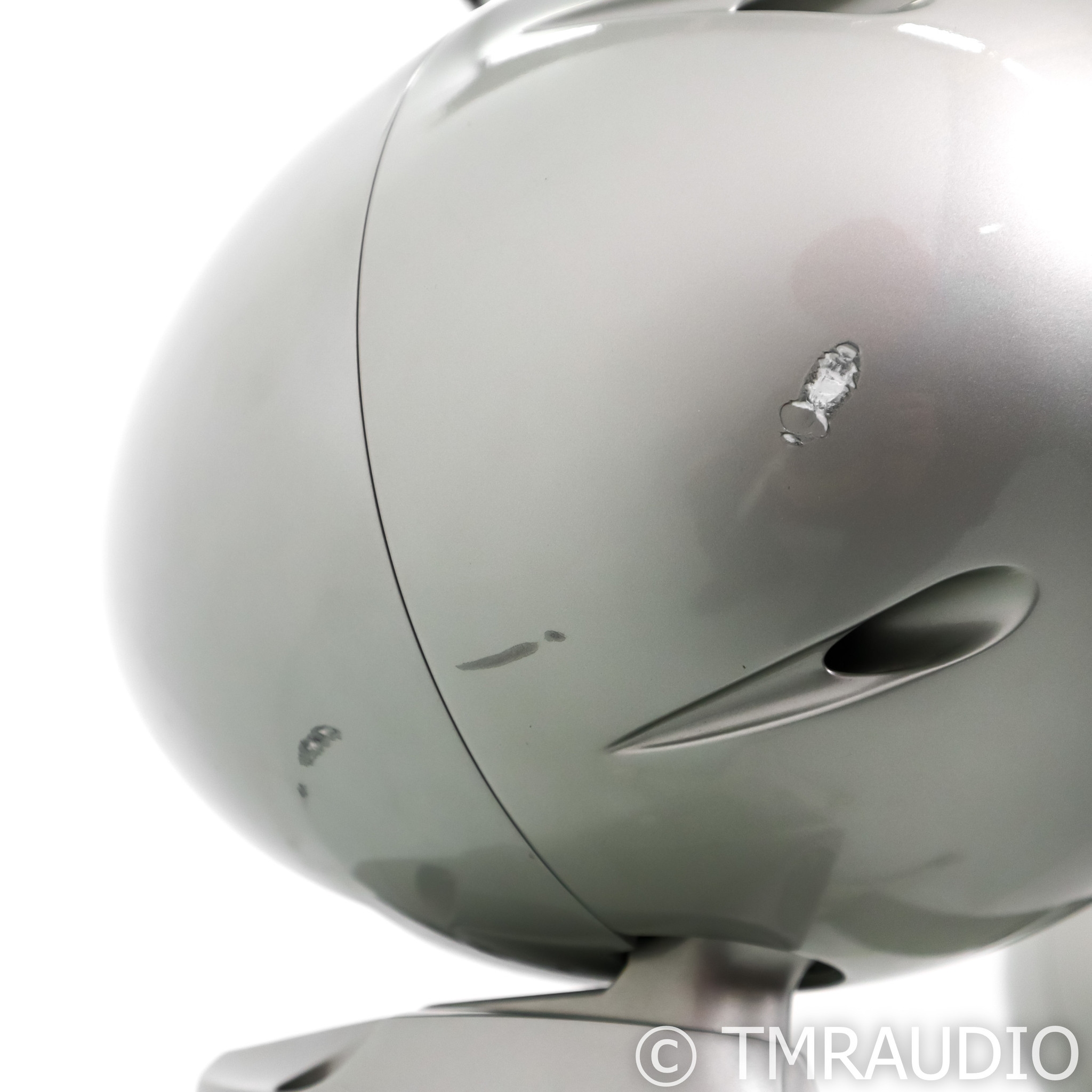 Fujitsu Ten Eclipse TD712 Z Bookshelf Speakers; Silver Pair w/ Stands - The Music Room