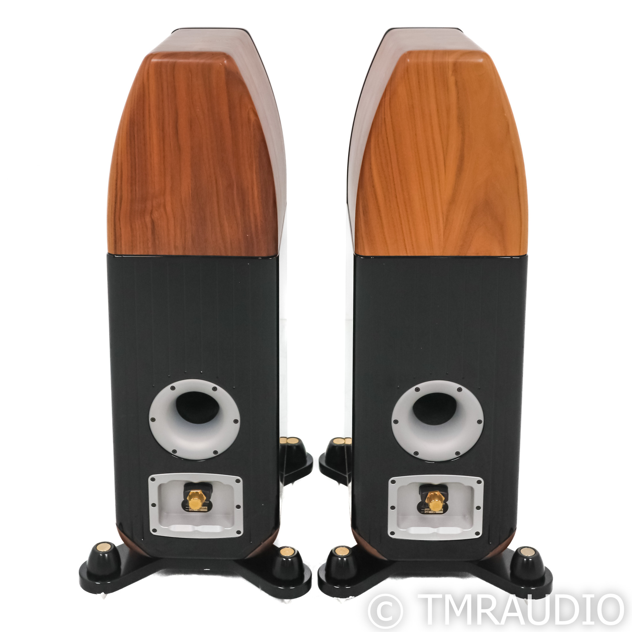 Kharma Mini Exquisite Floorstanding Speakers; Piano Black & American Walnut Pair - The Music Room