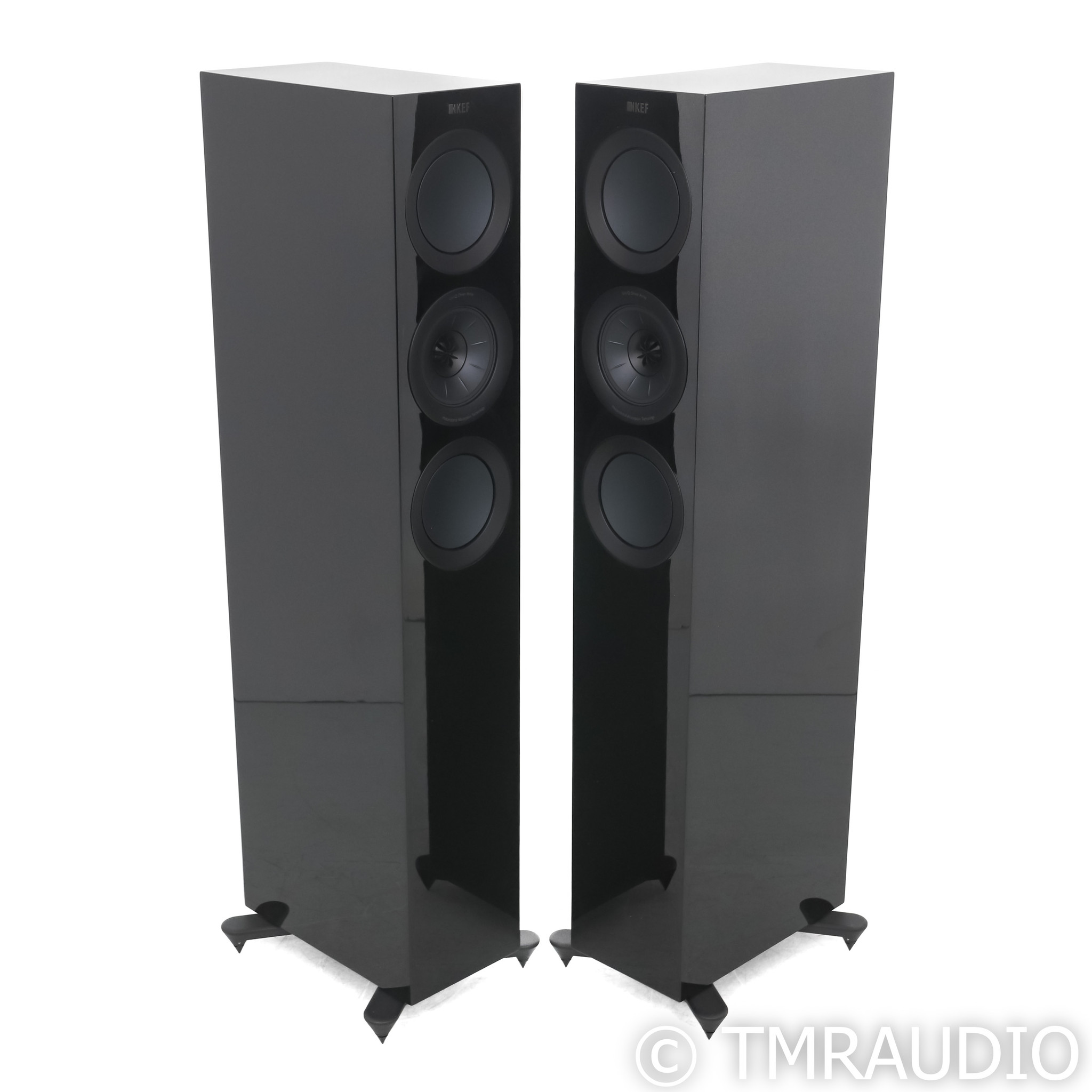 KEF R5 Meta Floorstanding Speakers; Black Gloss Pair - The Music Room